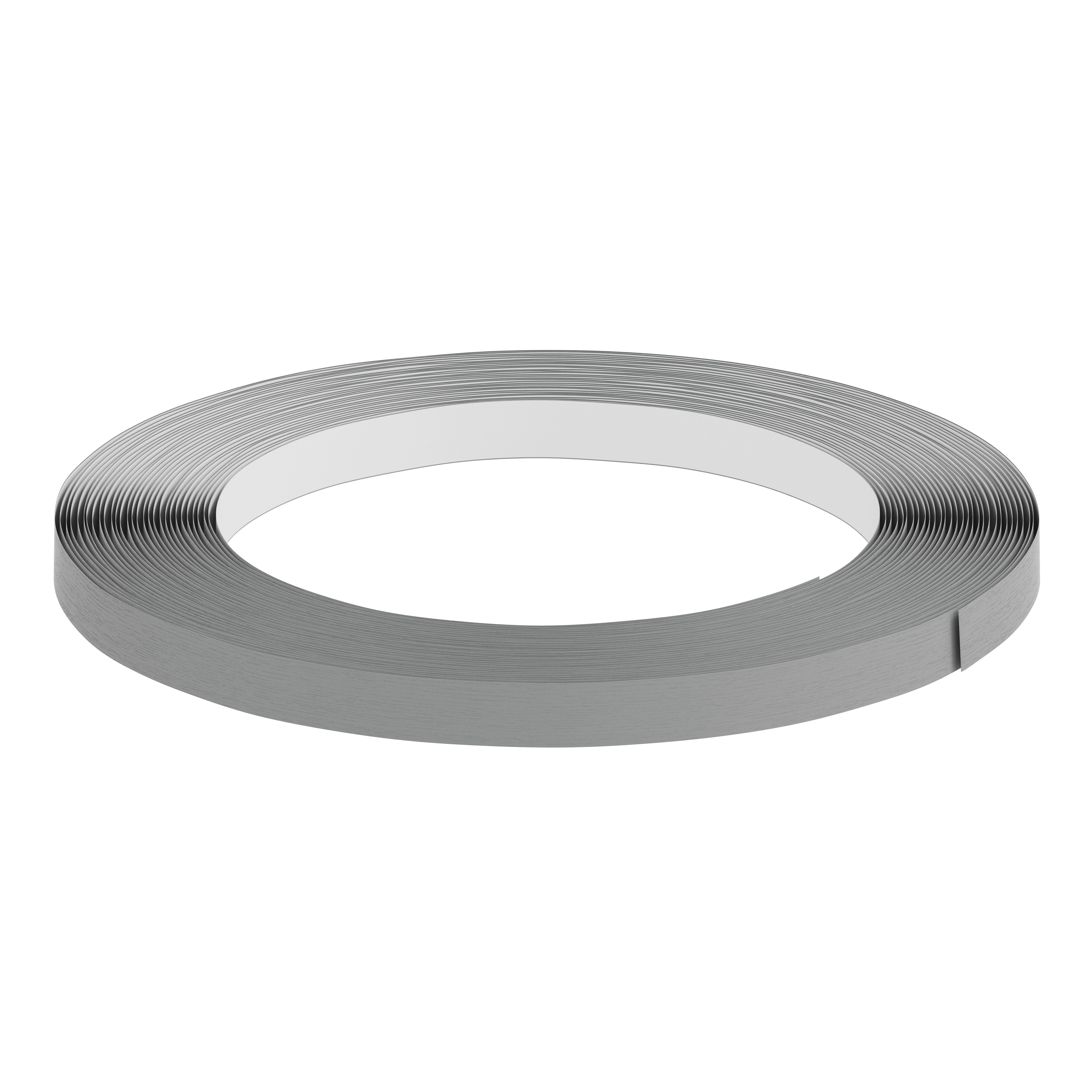 GoodHome Alpinia Wood effect Slate grey Worktop edging tape, (L)10m (W)19mm