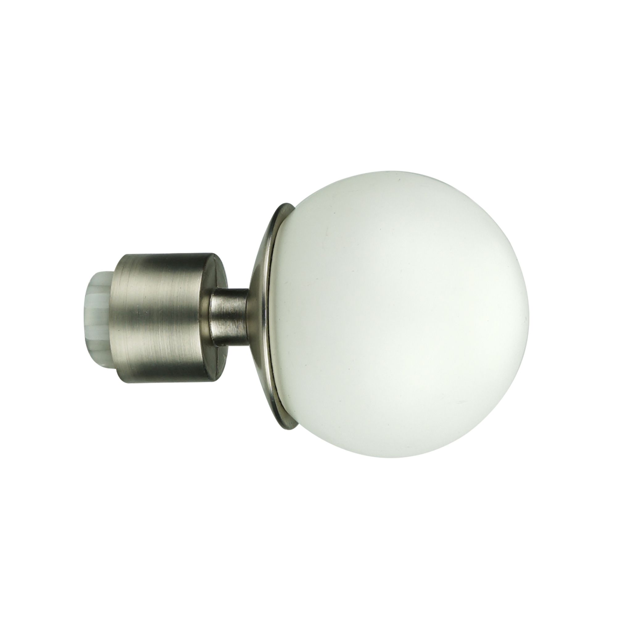 GoodHome Anafi Metal & plastic Ball Curtain pole finial (Dia)19mm | DIY ...