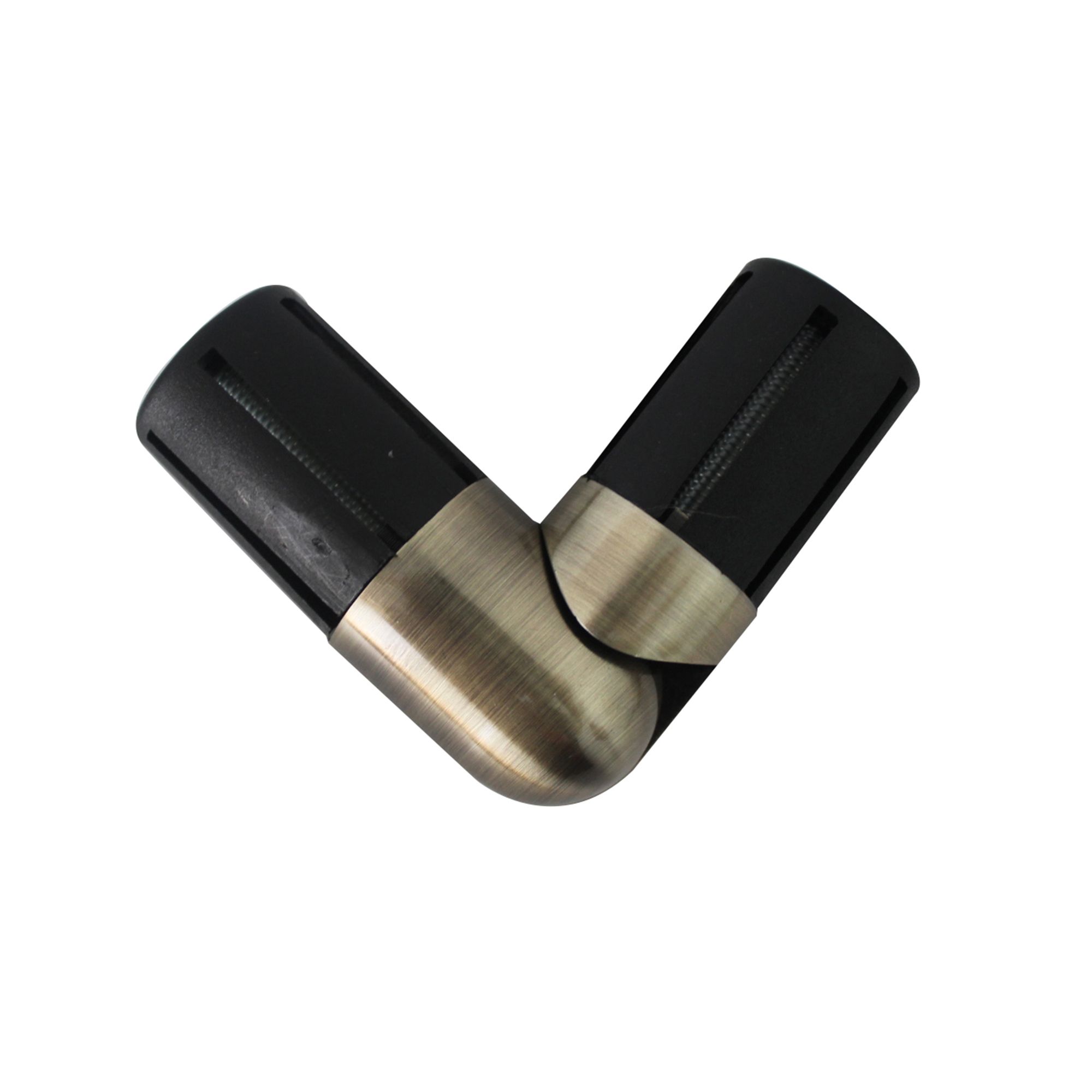 GoodHome Antiki Gold effect Metal Screw Elbow joiner, (L)120mm (Dia ...