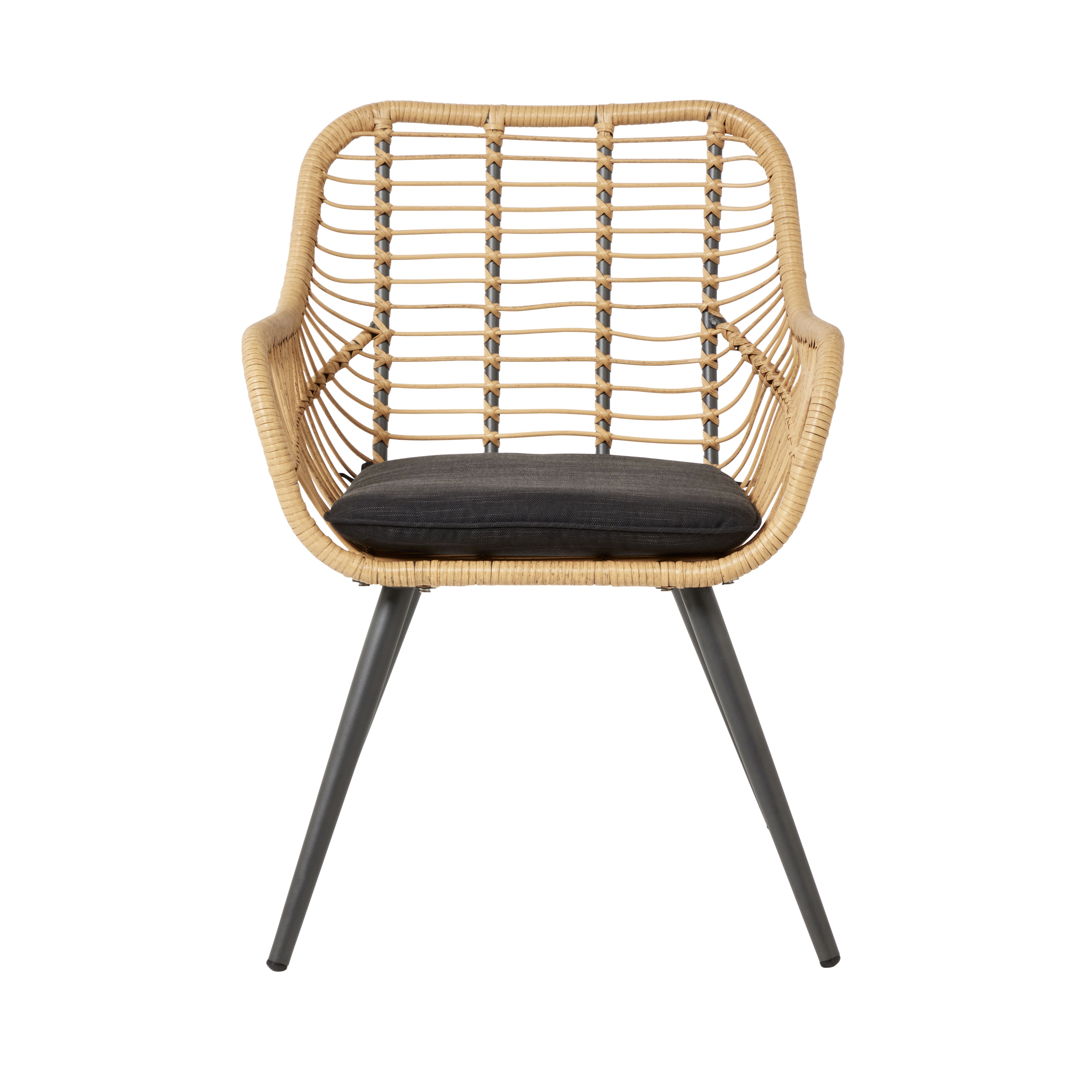 GoodHome Apolima Rattan effect Armchair