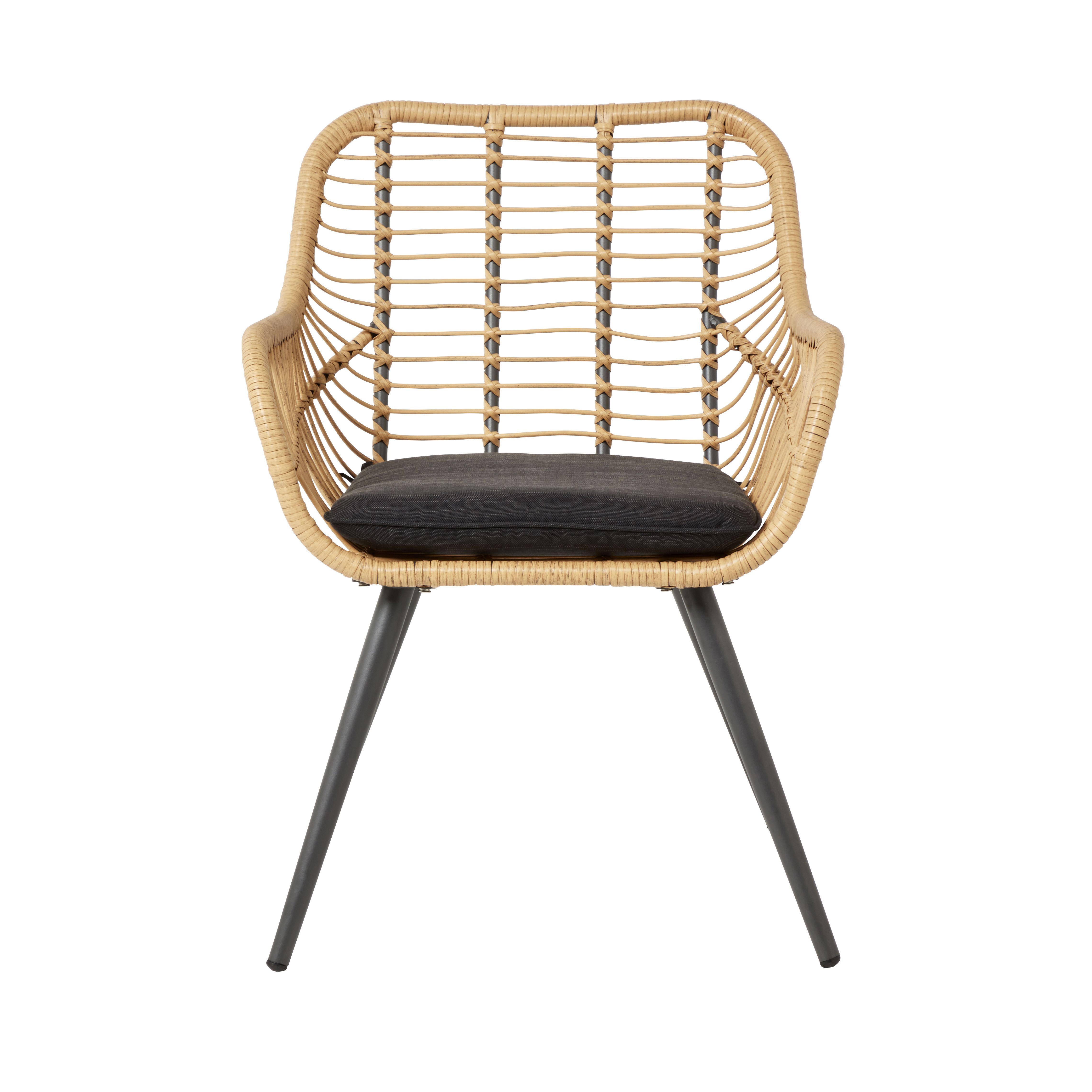 GoodHome Apolima Rattan effect Armchair