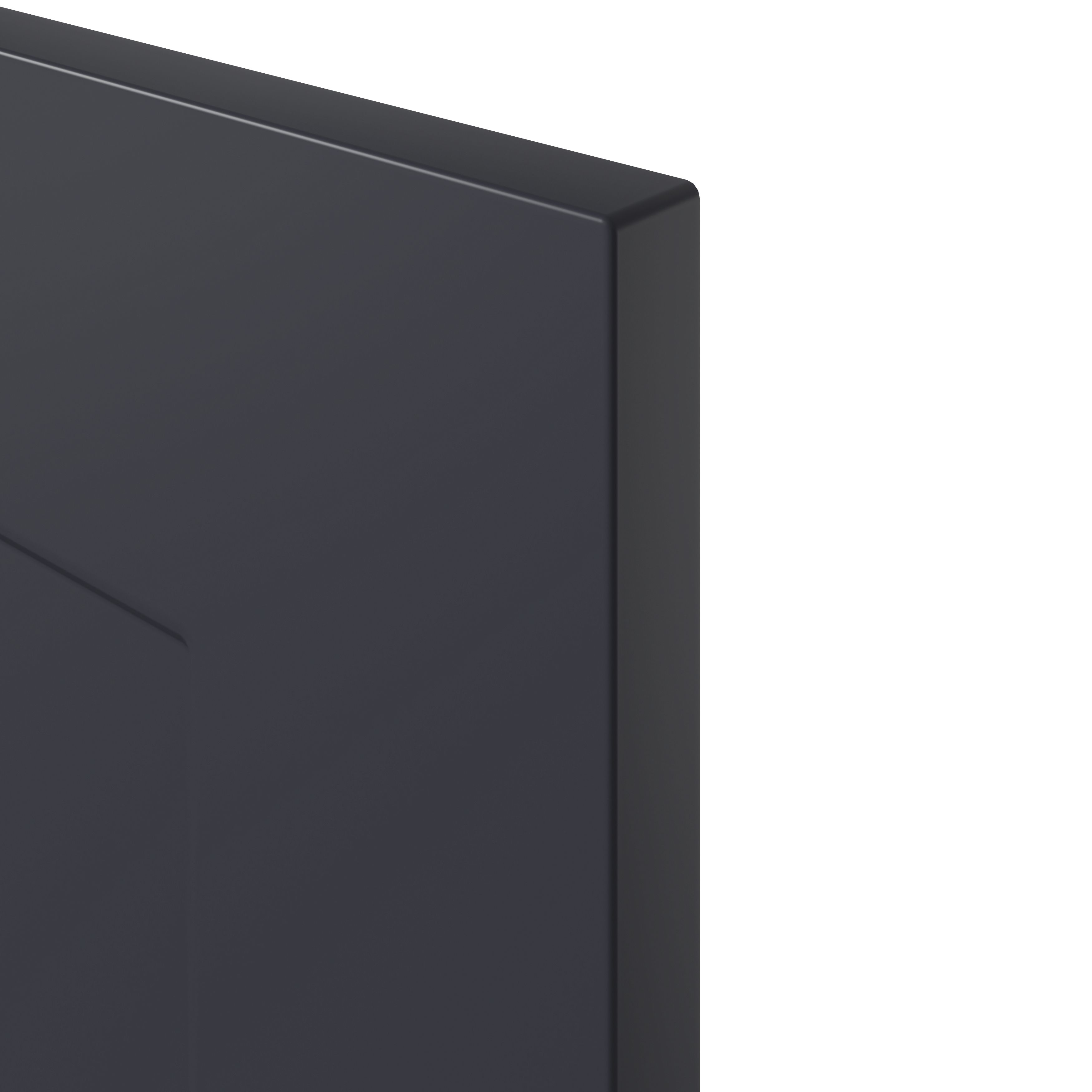 GoodHome Artemisia Innovo handleless Matt midnight blue Shaker Drawer ...