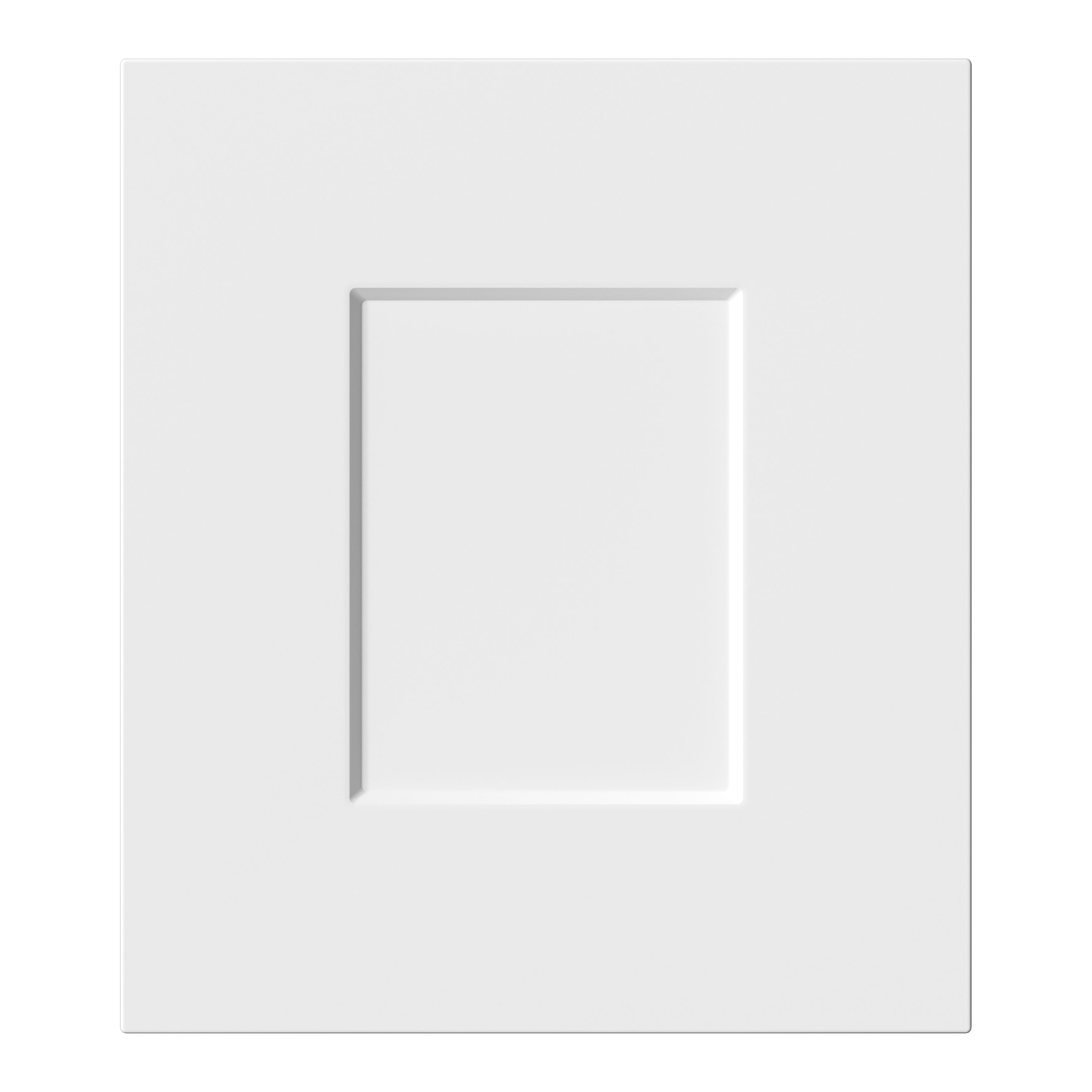 GoodHome Artemisia Innovo handleless Matt white Shaker 2 drawer front ...