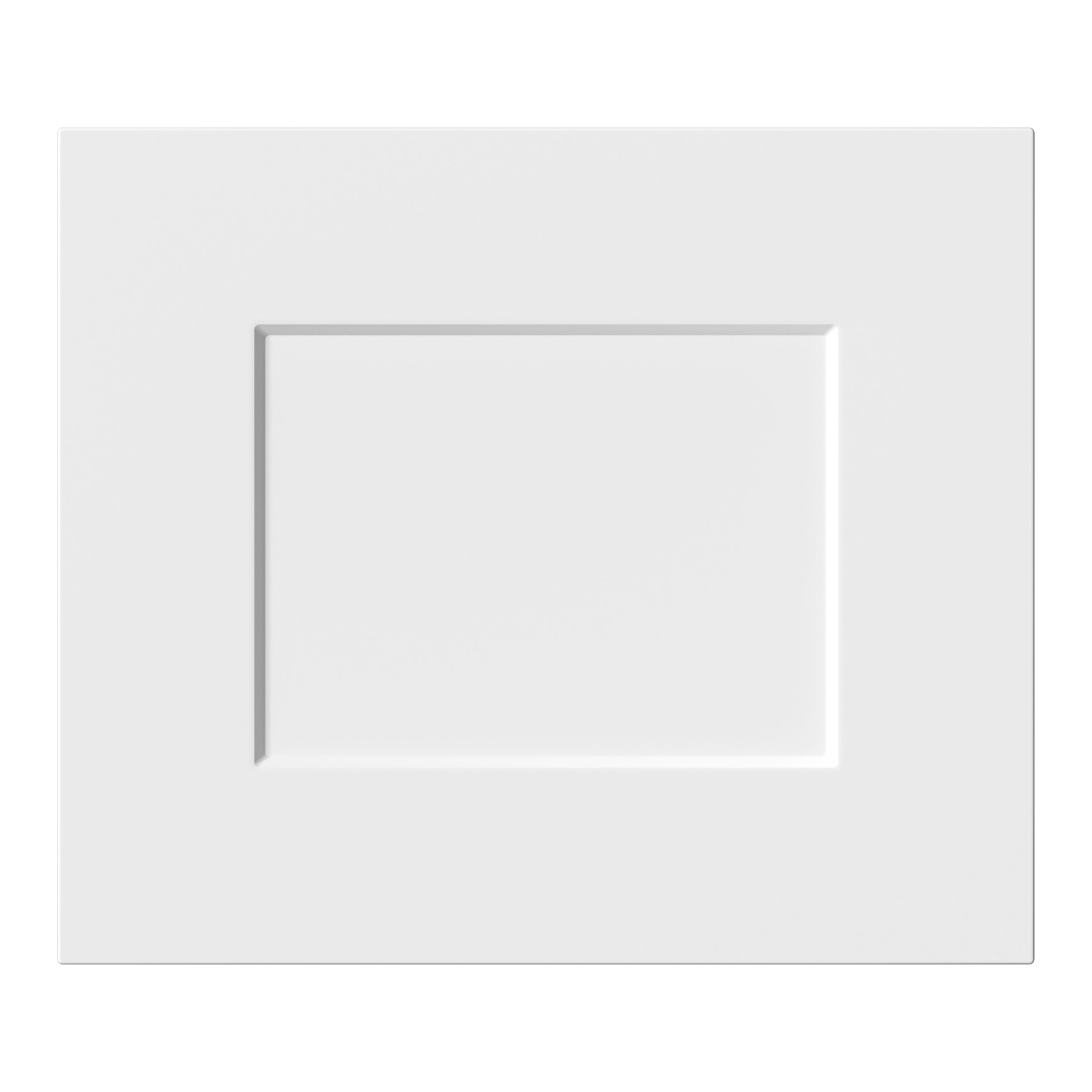 GoodHome Artemisia Innovo handleless Matt white Shaker 2 drawer front ...