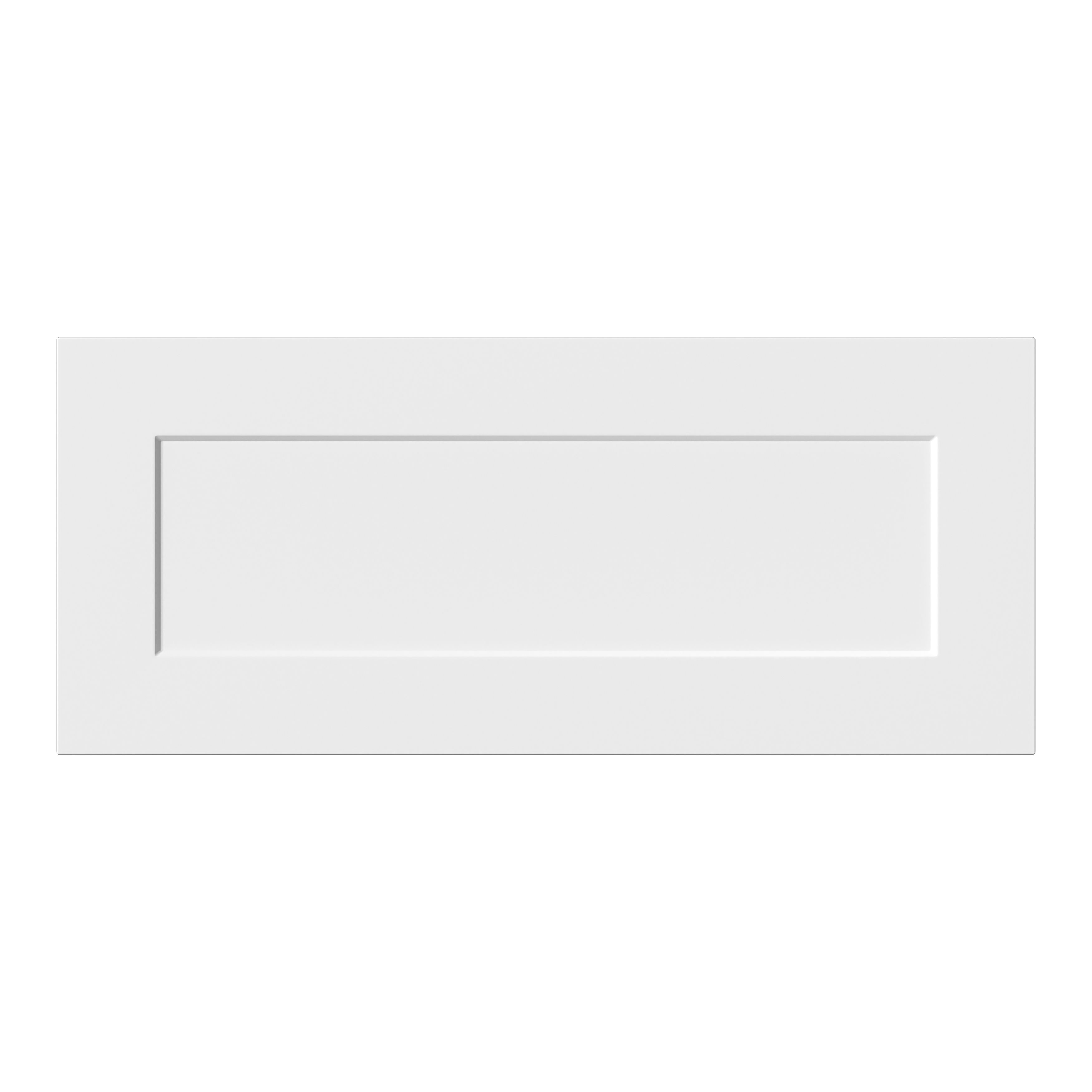 GoodHome Artemisia Innovo handleless Matt white Shaker 2 drawer front ...
