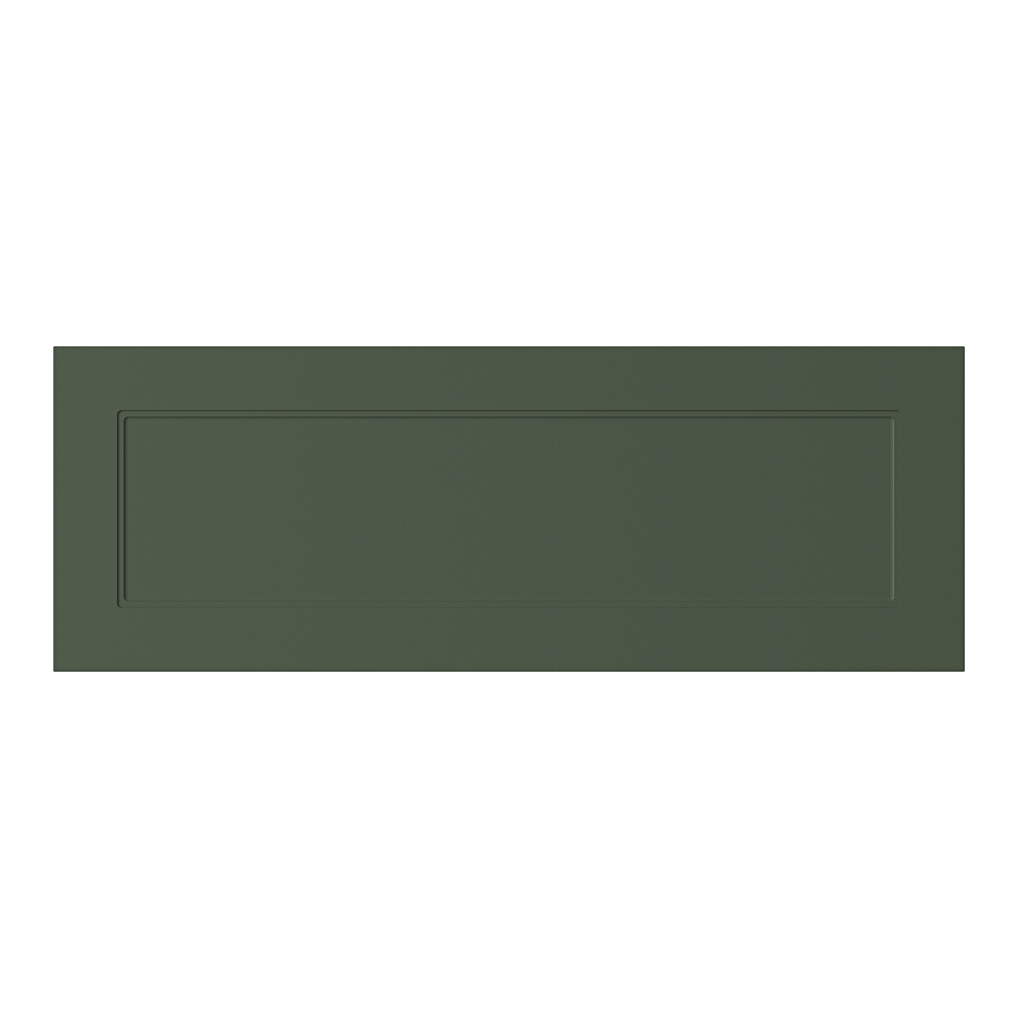 GoodHome Artemisia Matt dark green shaker Bridging Drawer front ...