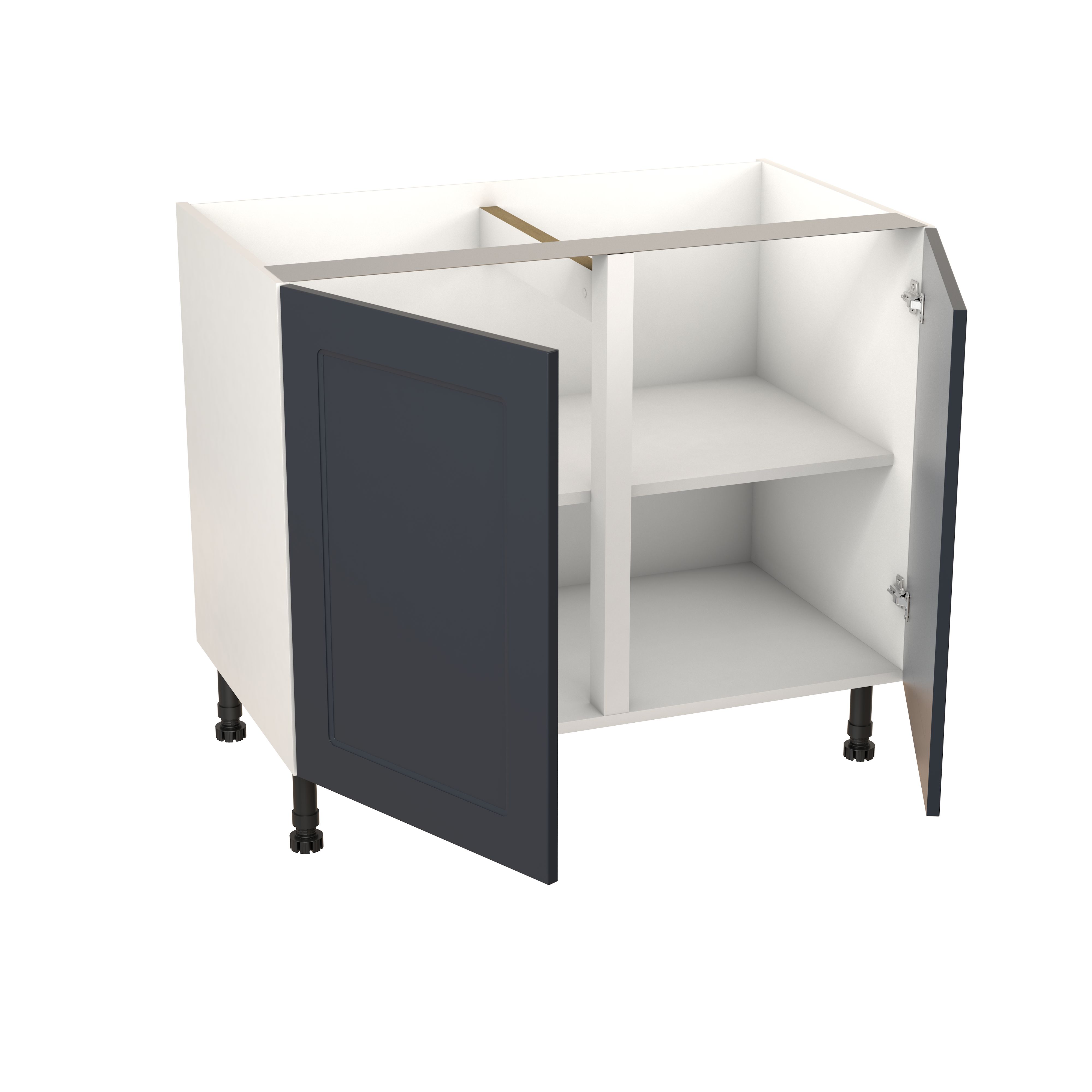 GOODHOME ARTEMISIA MATT MIDNIGHT BLUE BASE KITCHEN CABINET (W) 1000MM ...