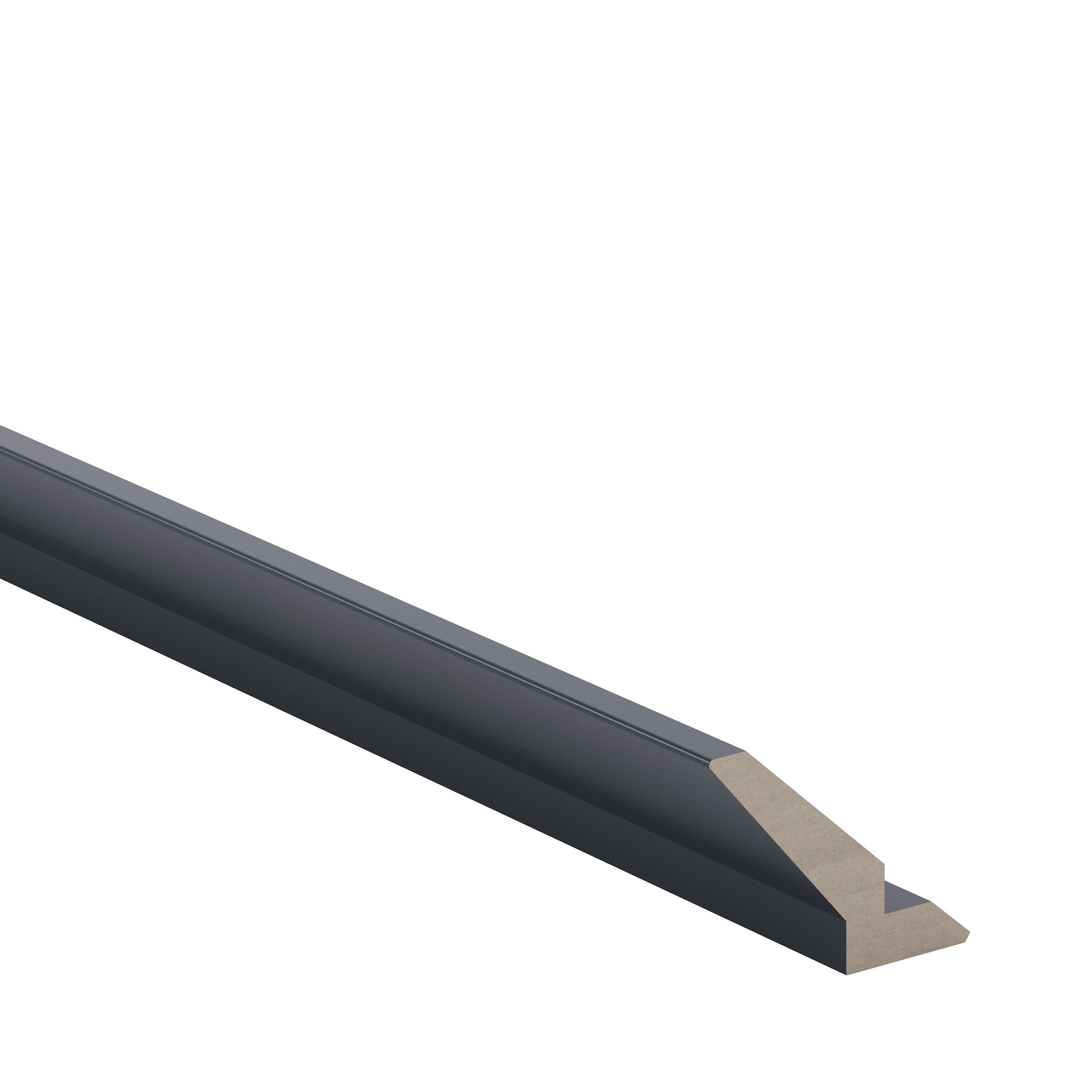 GoodHome Artemisia Matt Midnight blue Cornice, (L)2400mm (H)75mm | DIY ...