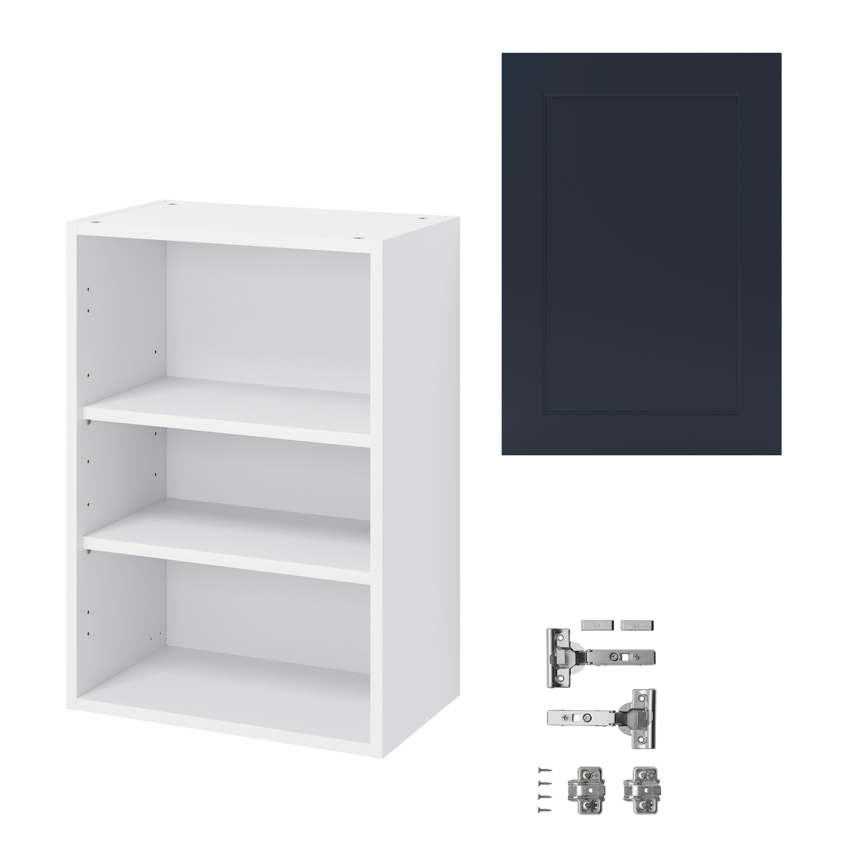 GoodHome Artemisia Matt midnight blue Wall Kitchen cabinet (W) 500mm (H ...
