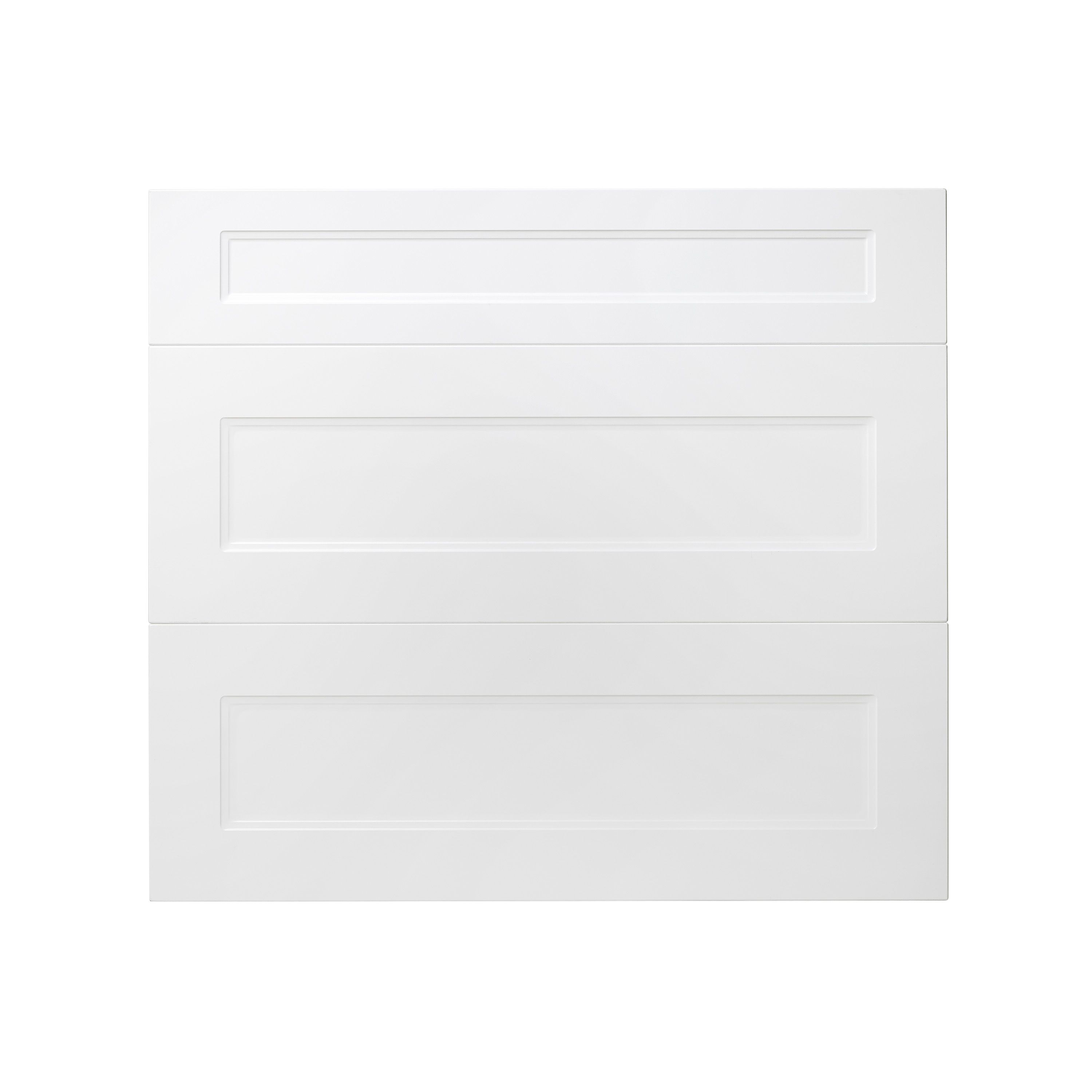 GoodHome Artemisia Matt white Drawer front, Pack of 1 (H)715mm (W)797mm ...