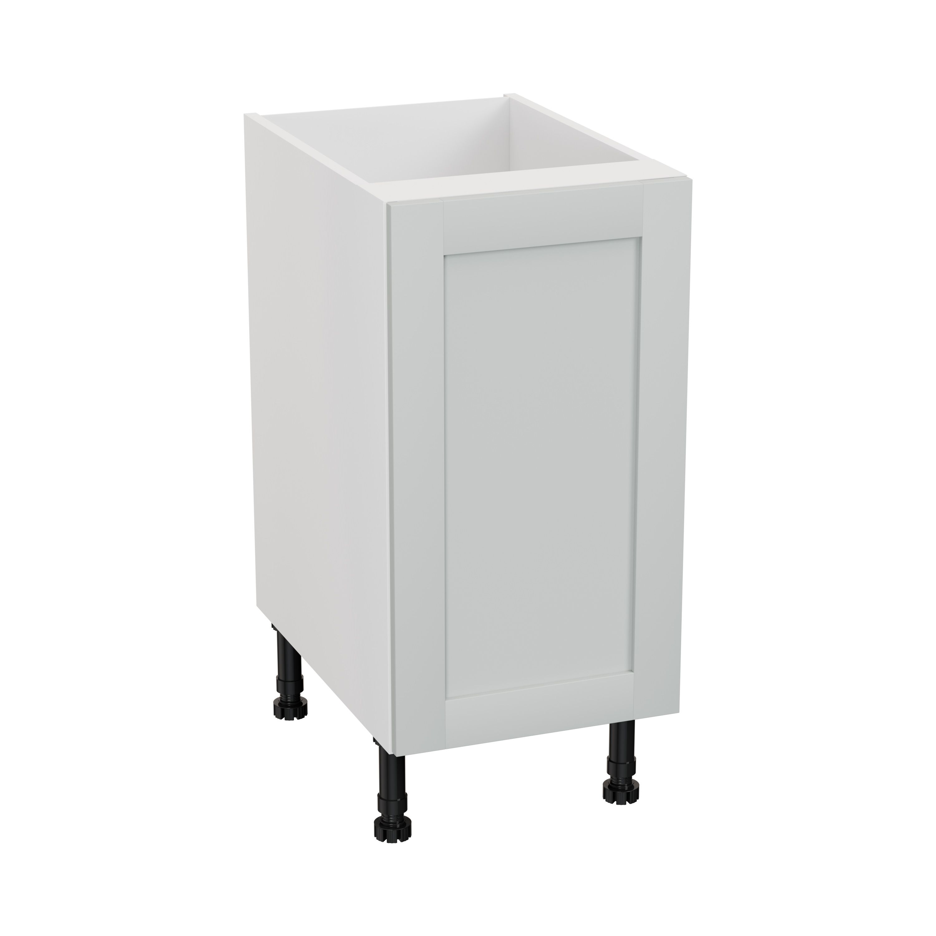 GoodHome Ashmead Matt dove grey Base Kitchen cabinet (W) 400mm (H)720mm