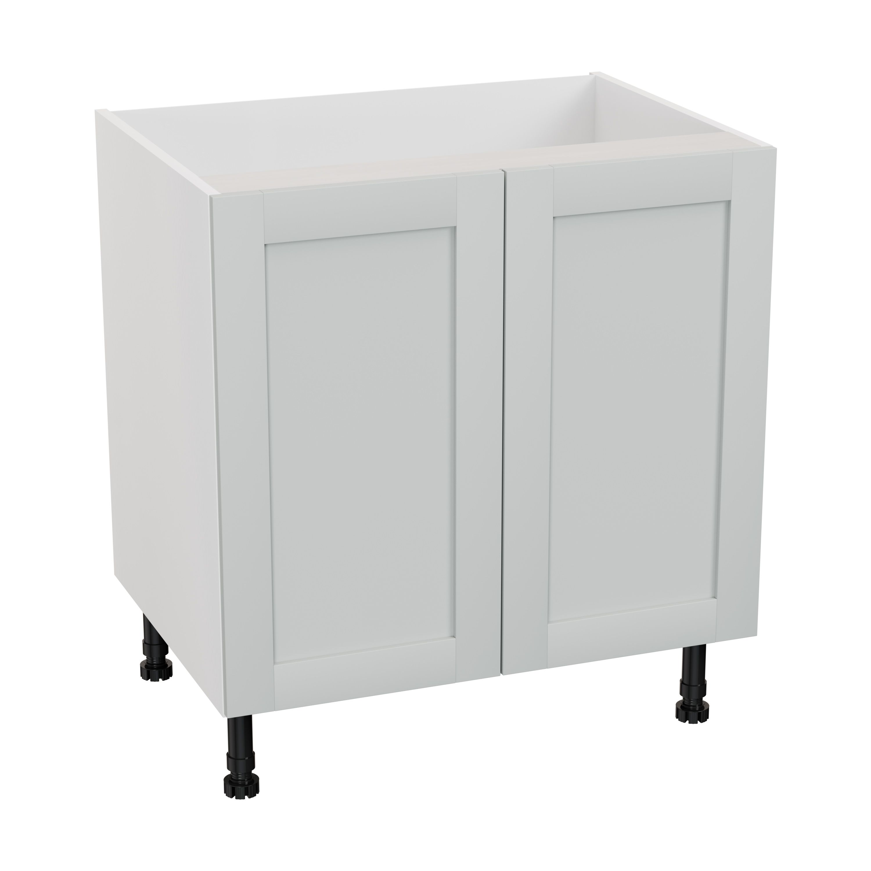 GoodHome Ashmead Matt dove grey Base Kitchen cabinet (W) 800mm (H)720mm