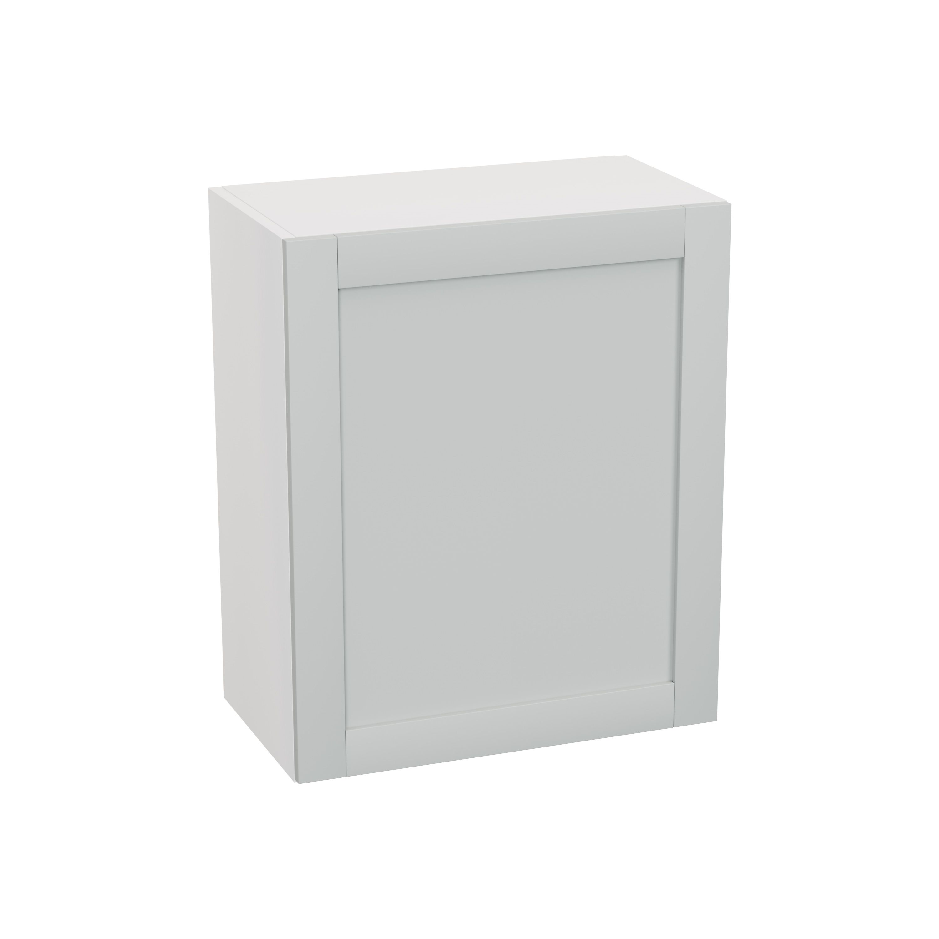 GoodHome Ashmead Matt dove grey Wall Kitchen cabinet (W) 600mm (H)720mm