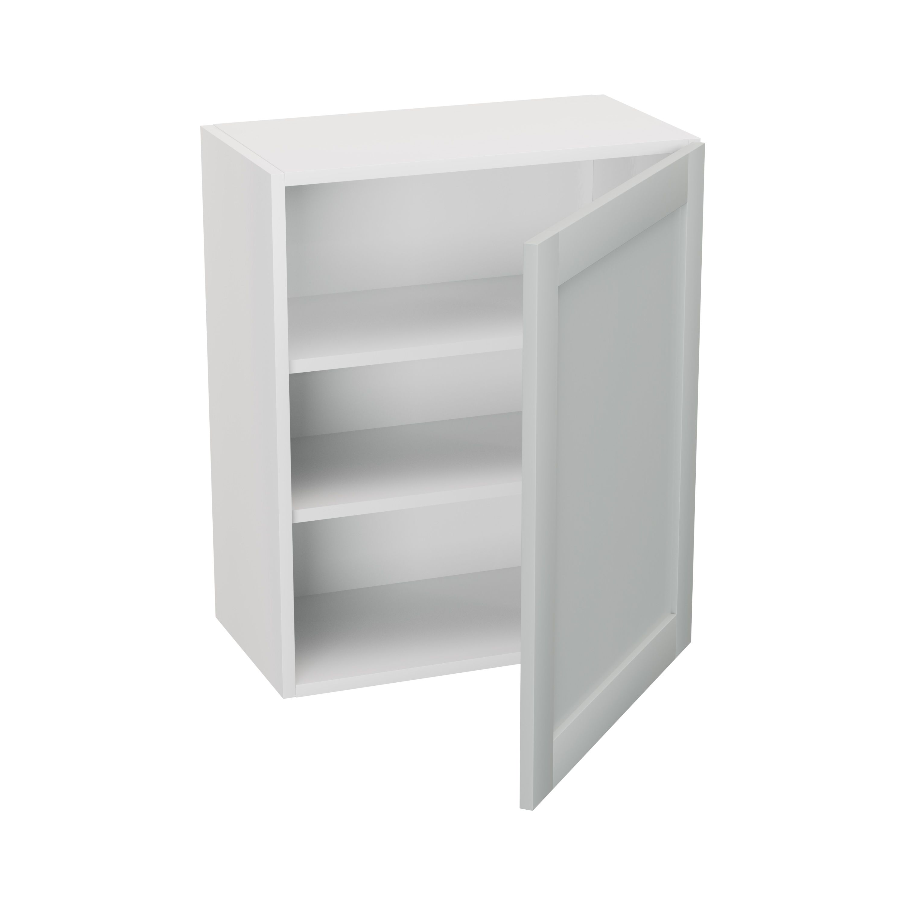 GoodHome Ashmead Matt dove grey Wall Kitchen cabinet (W) 600mm (H)720mm