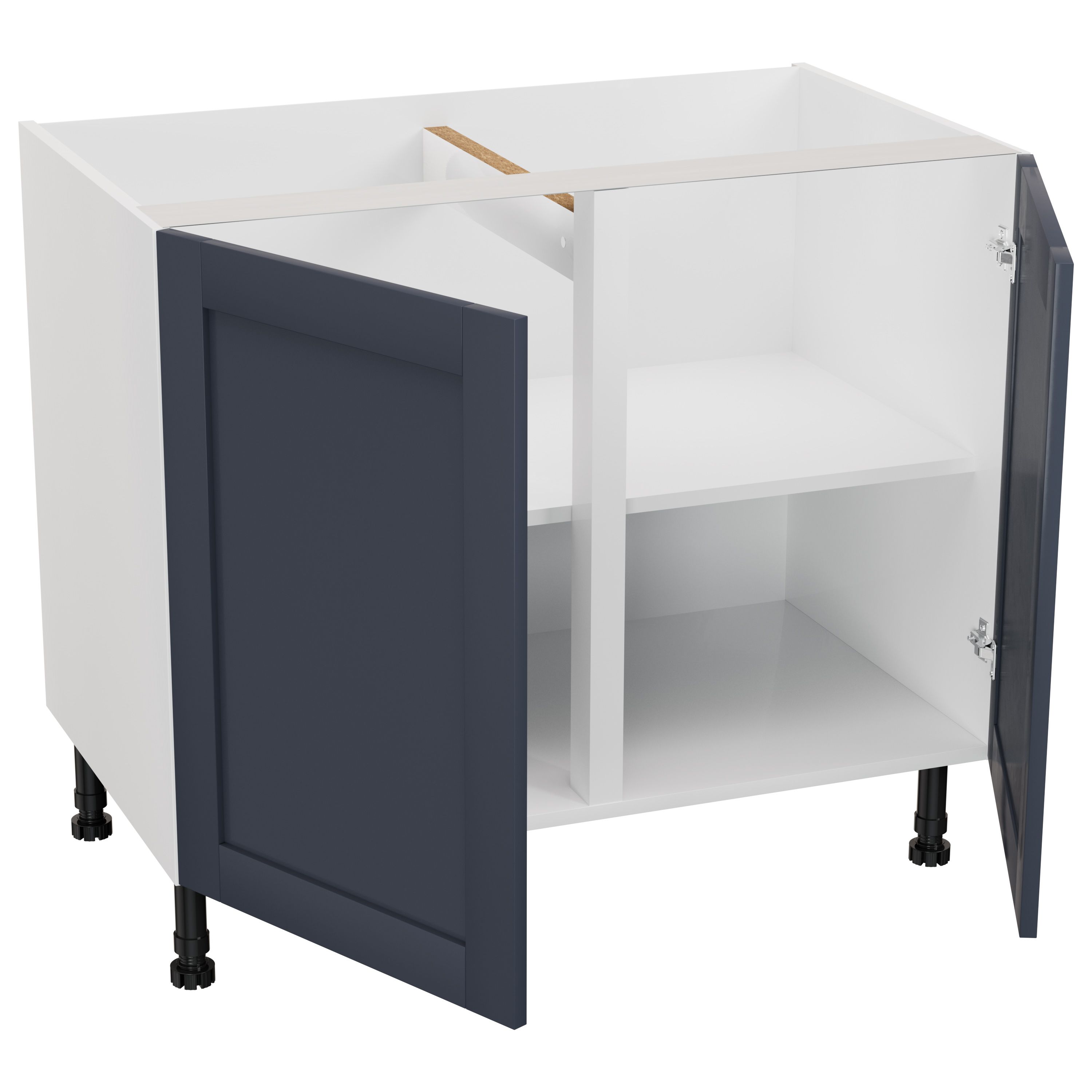 GoodHome Ashmead Matt midnight blue Base Kitchen cabinet (W) 1000mm (H ...