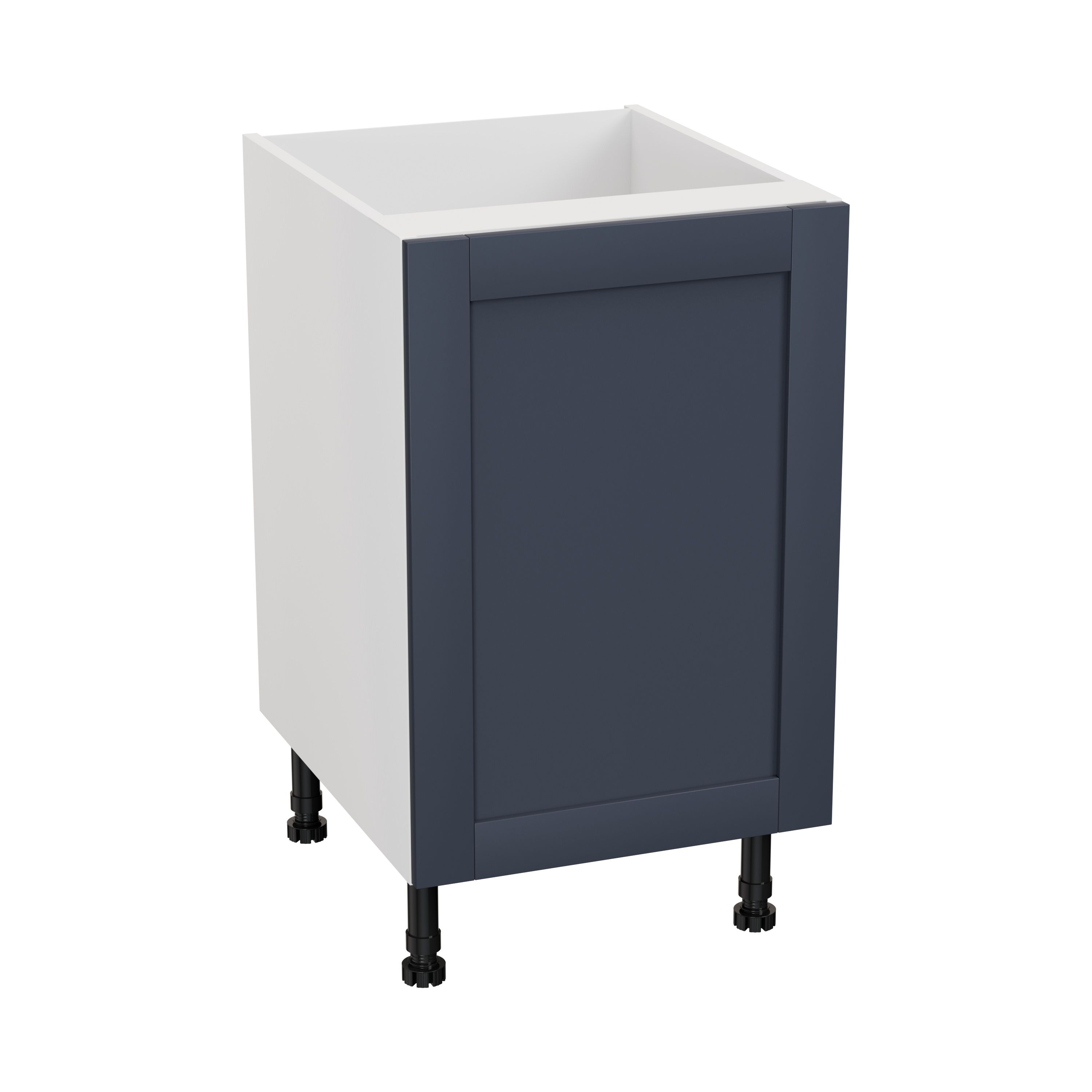 GoodHome Ashmead Matt midnight blue Base Kitchen cabinet (W) 500mm (H)720mm