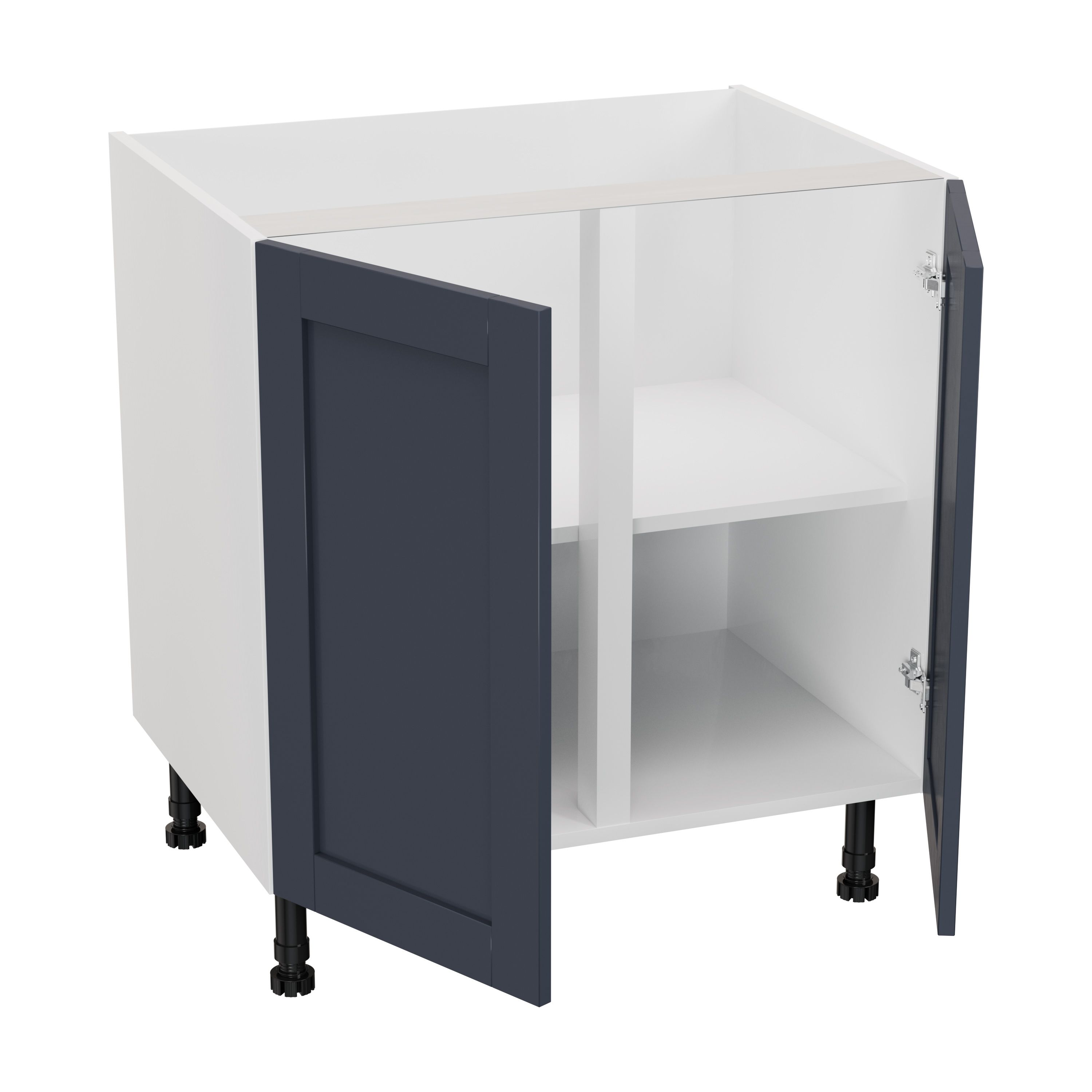 GoodHome Ashmead Matt midnight blue Base Kitchen cabinet (W) 800mm (H)720mm