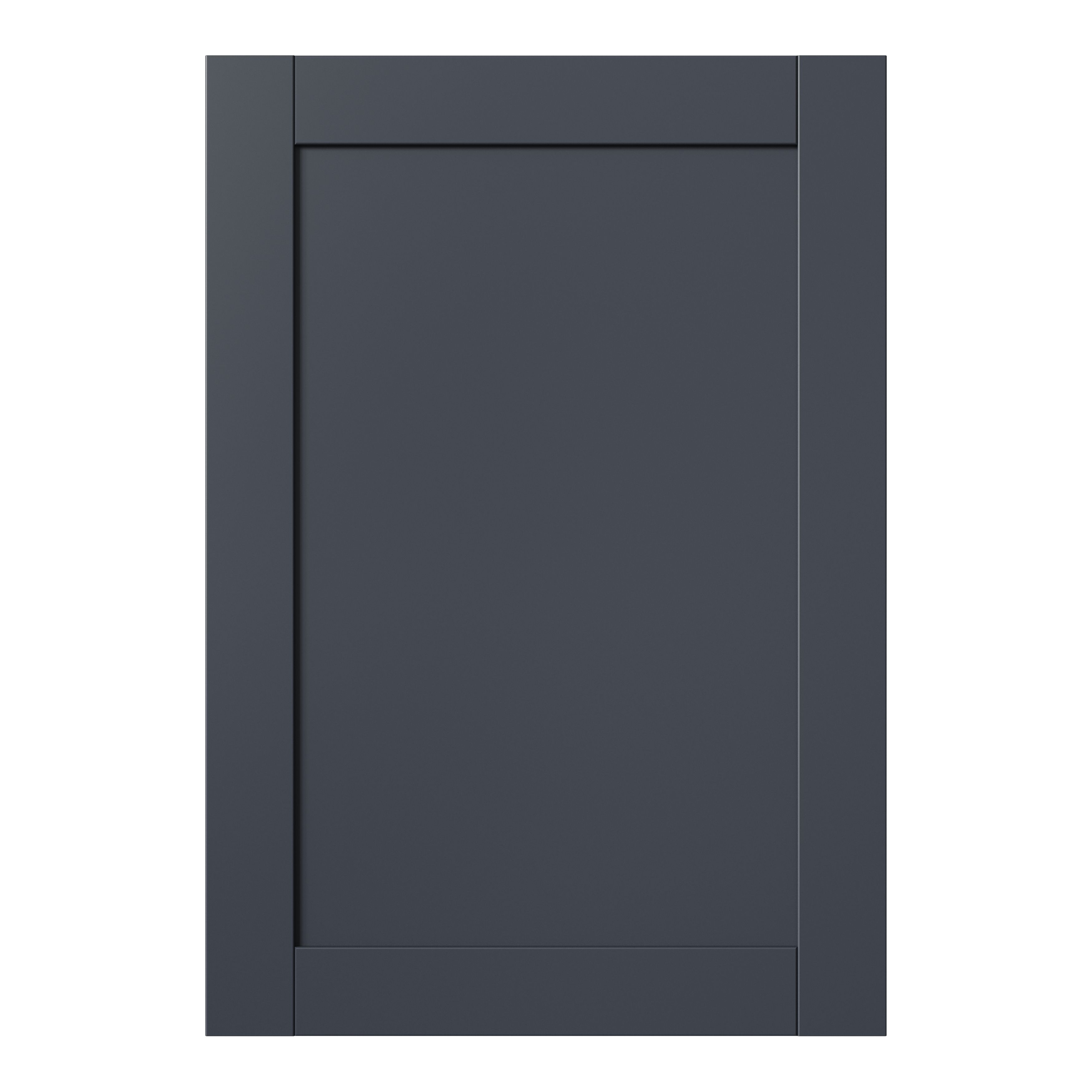 GoodHome Ashmead Matt midnight blue Highline Cabinet door (W)500mm (H ...