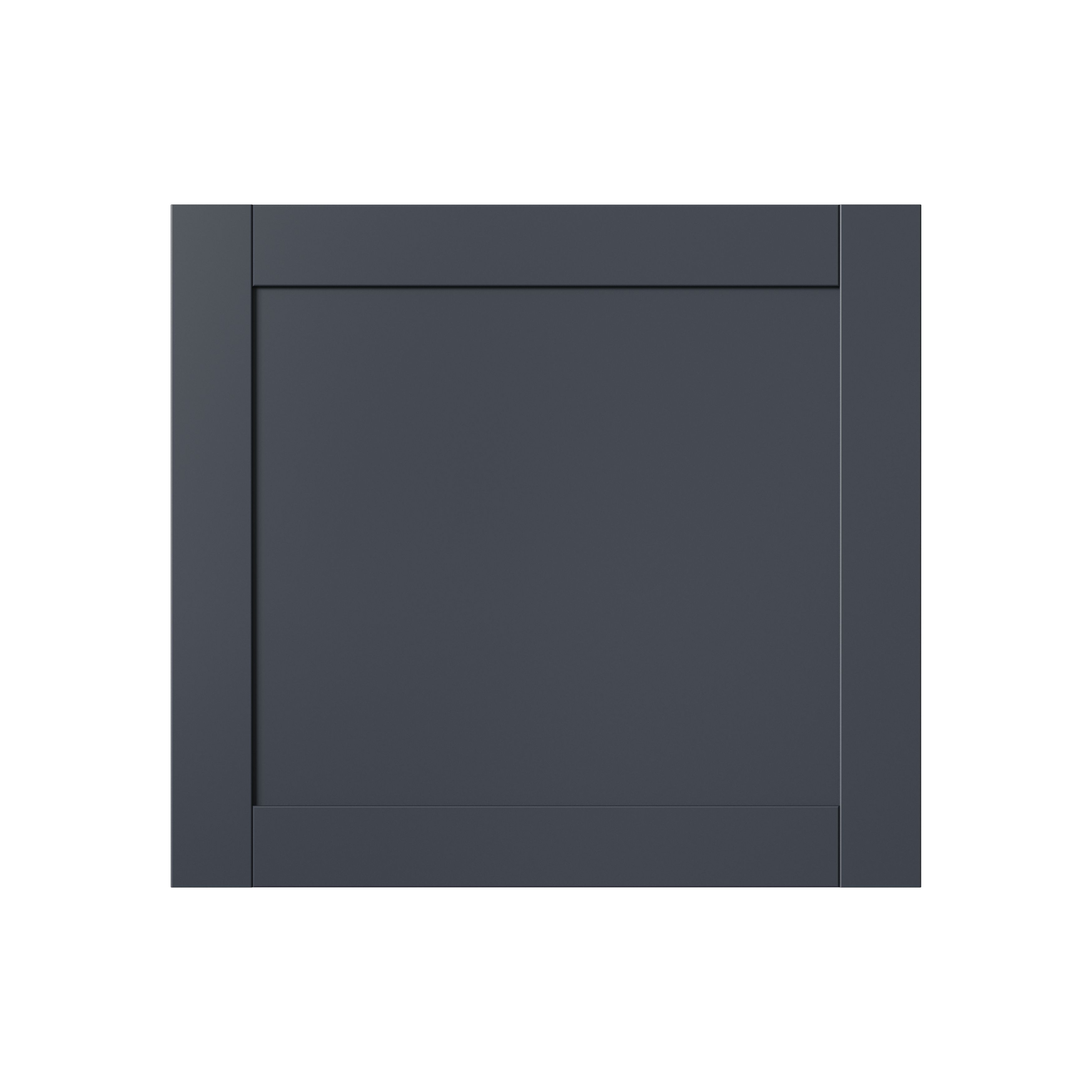 GoodHome Ashmead Matt midnight blue Shaker Appliance Cabinet door (W ...