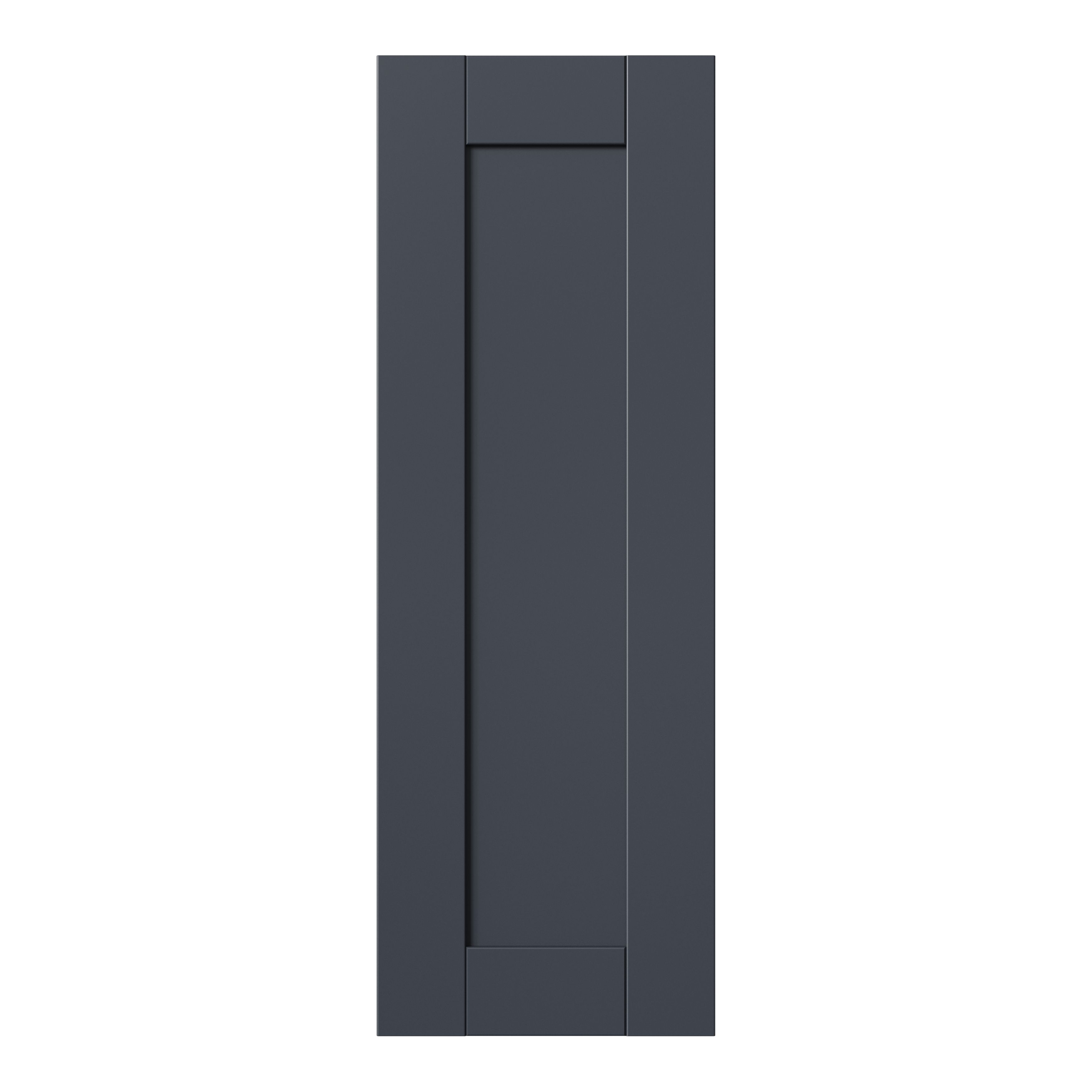 GoodHome Ashmead Matt midnight blue Shaker Highline Cabinet door (W ...