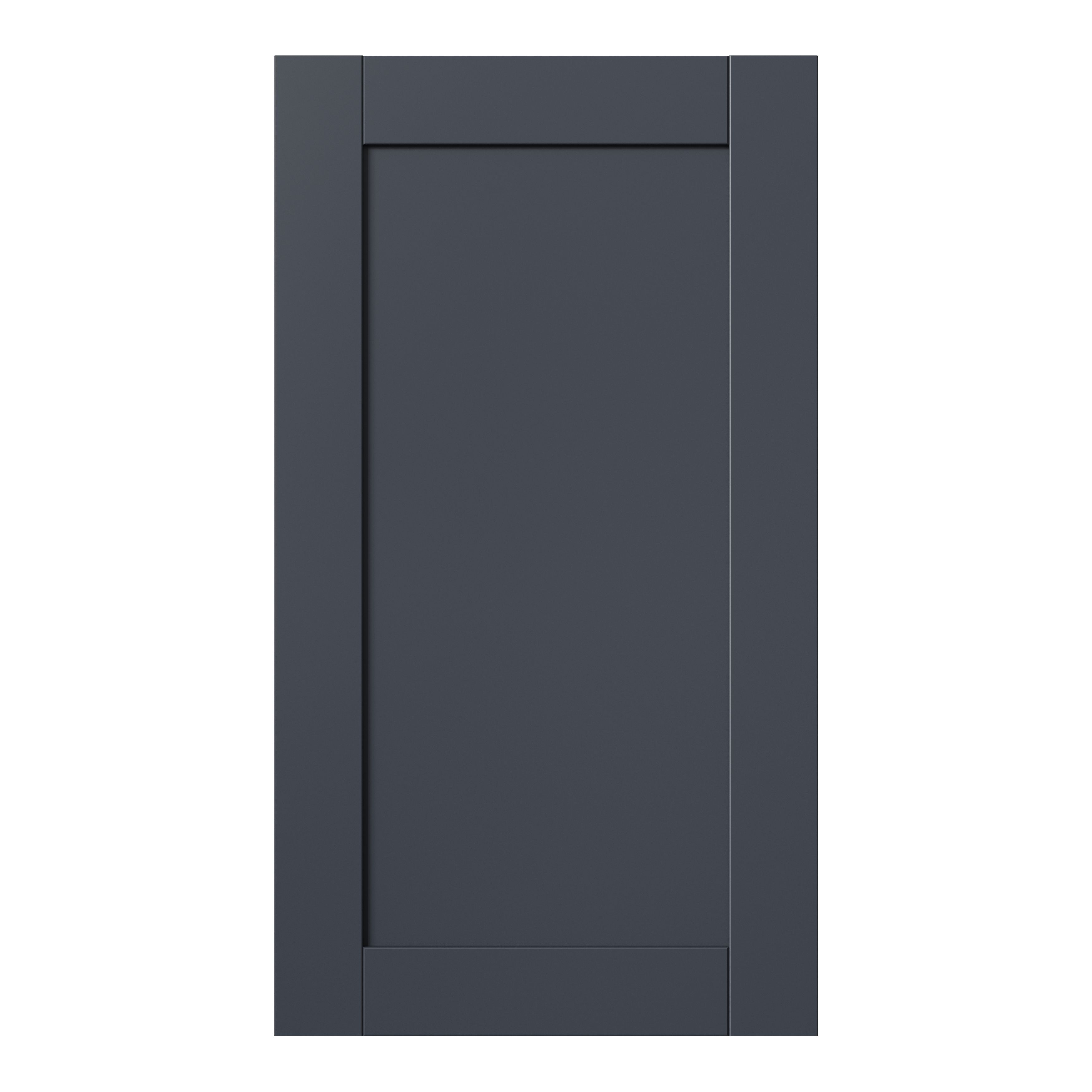 GoodHome Ashmead Matt midnight blue Shaker Highline Cabinet door (W ...