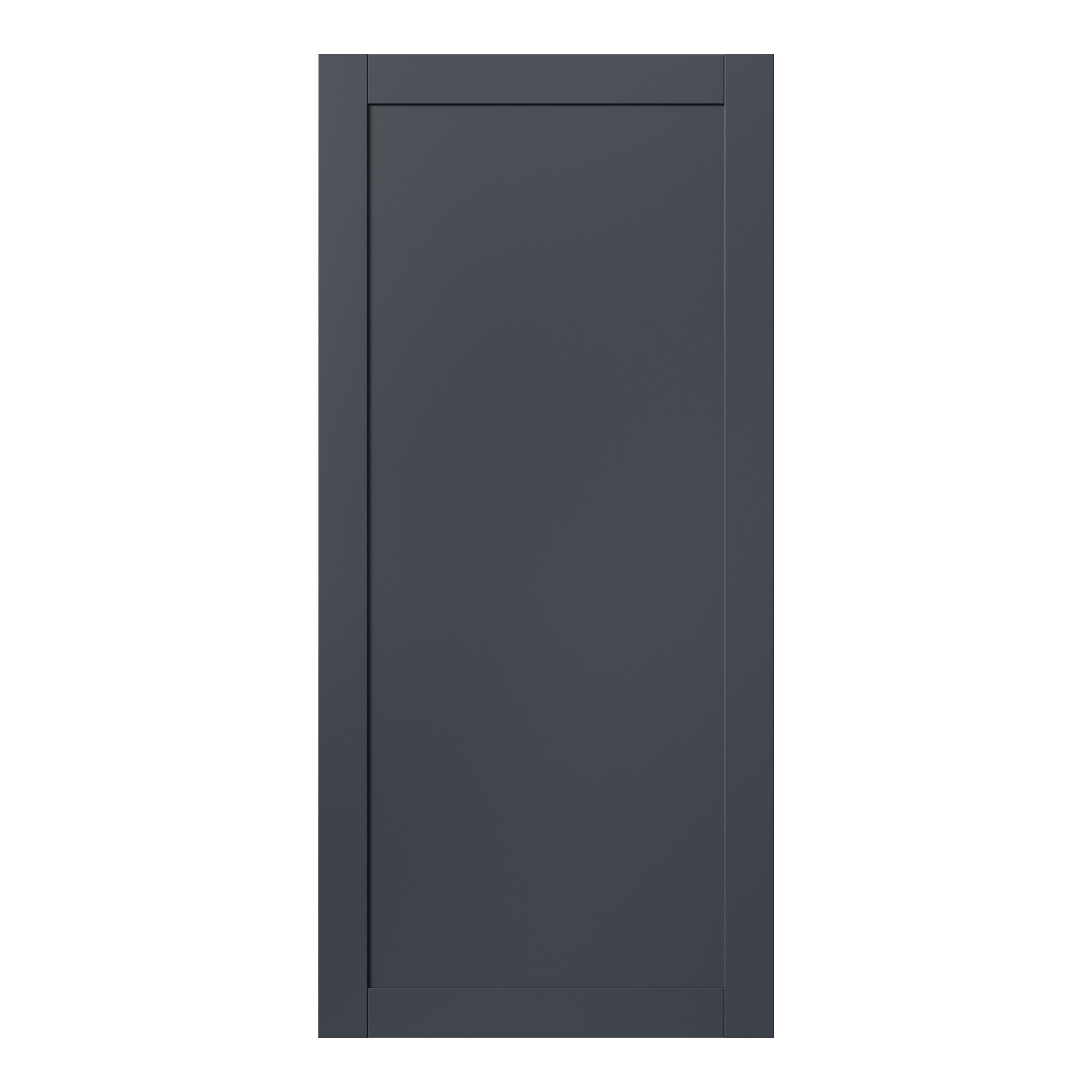 GoodHome Ashmead Matt midnight blue Shaker Larder Cabinet door (W)600mm ...