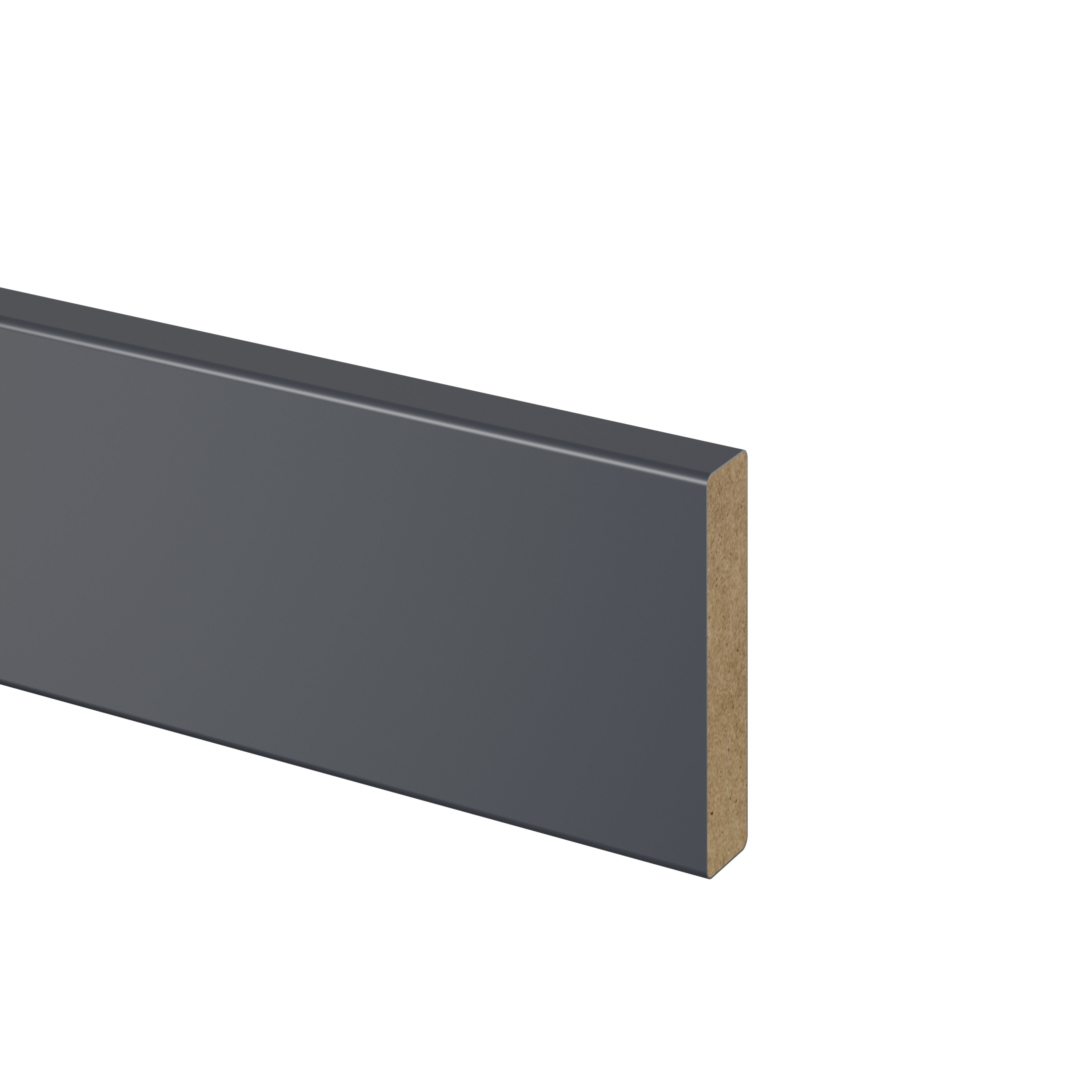 GoodHome Ashmead Matt midnight blue Smooth Cornice & pelmet, (L)2400mm ...