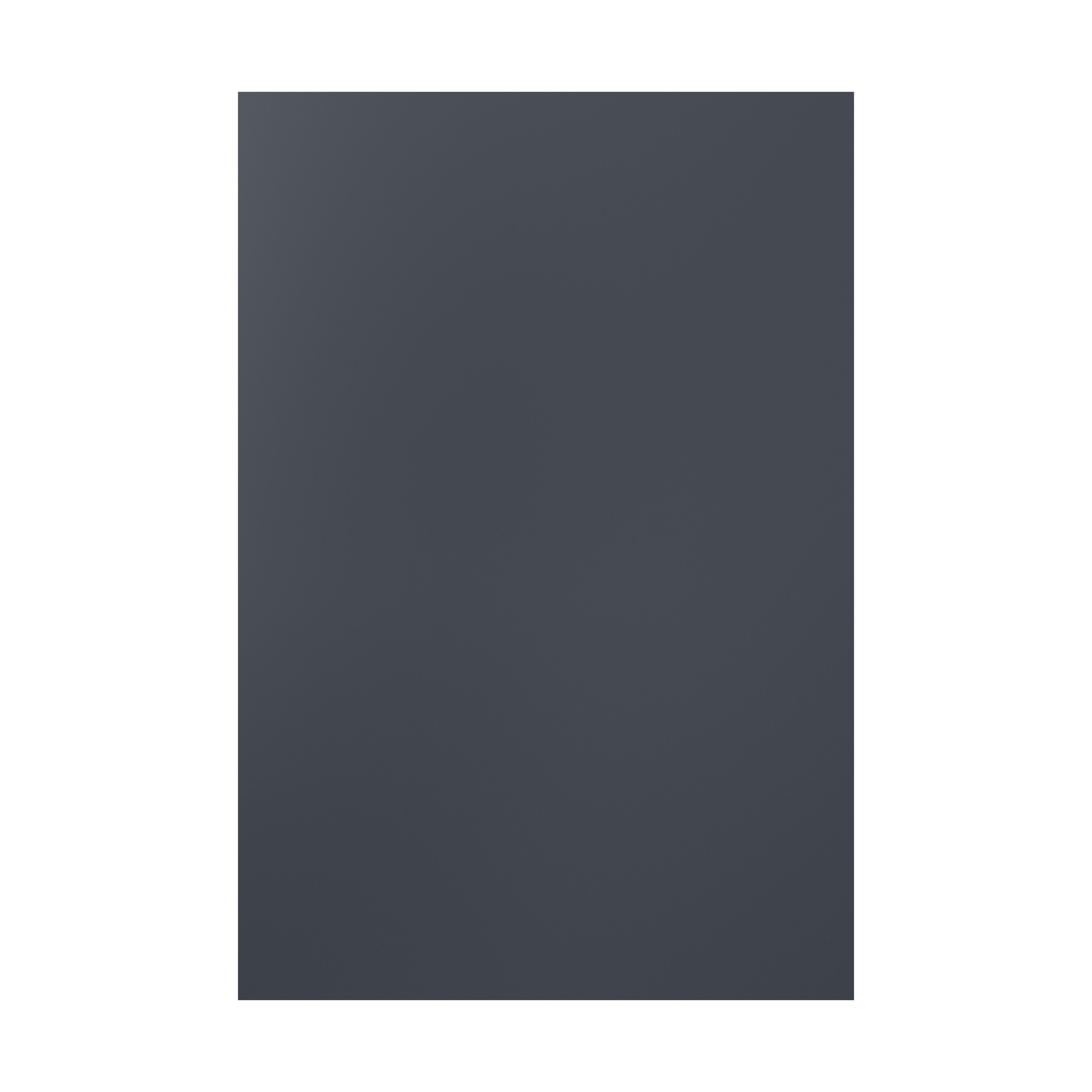 GoodHome Ashmead Matt midnight blue Standard End support panel (H)870mm ...