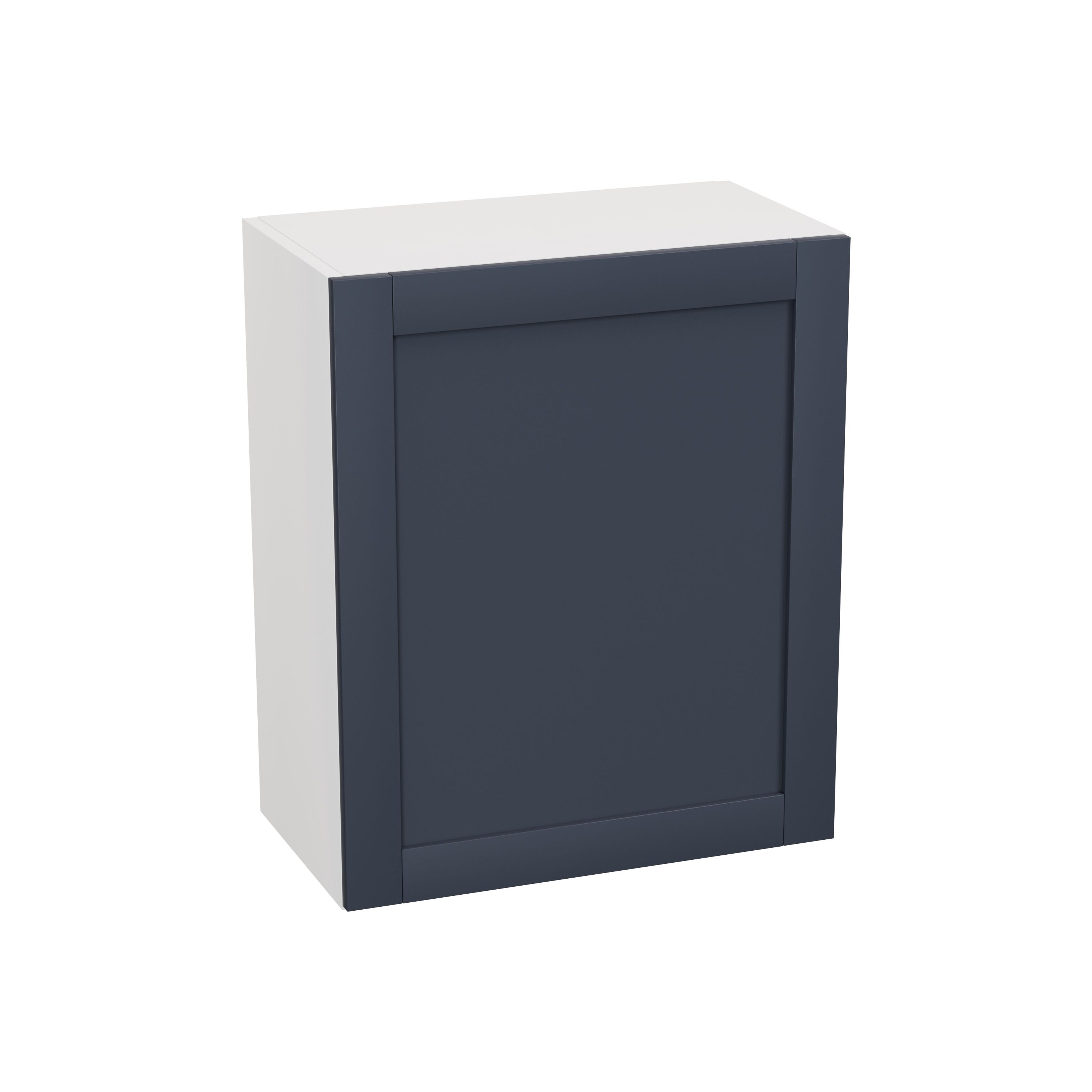 GoodHome Ashmead Matt midnight blue Wall Kitchen cabinet (W) 600mm (H)720mm