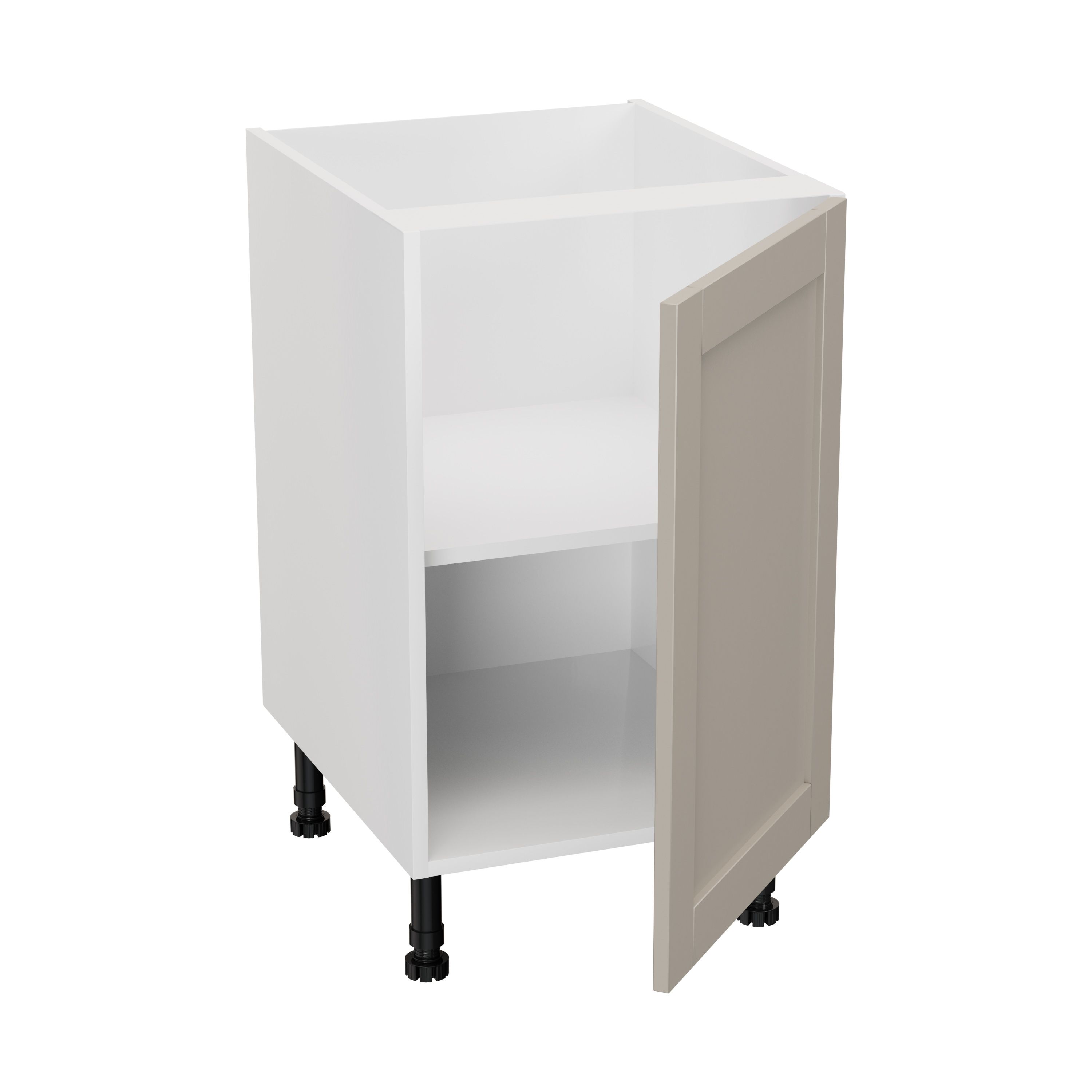 GoodHome Ashmead Matt pebble Base Kitchen cabinet (W) 500mm (H)720mm