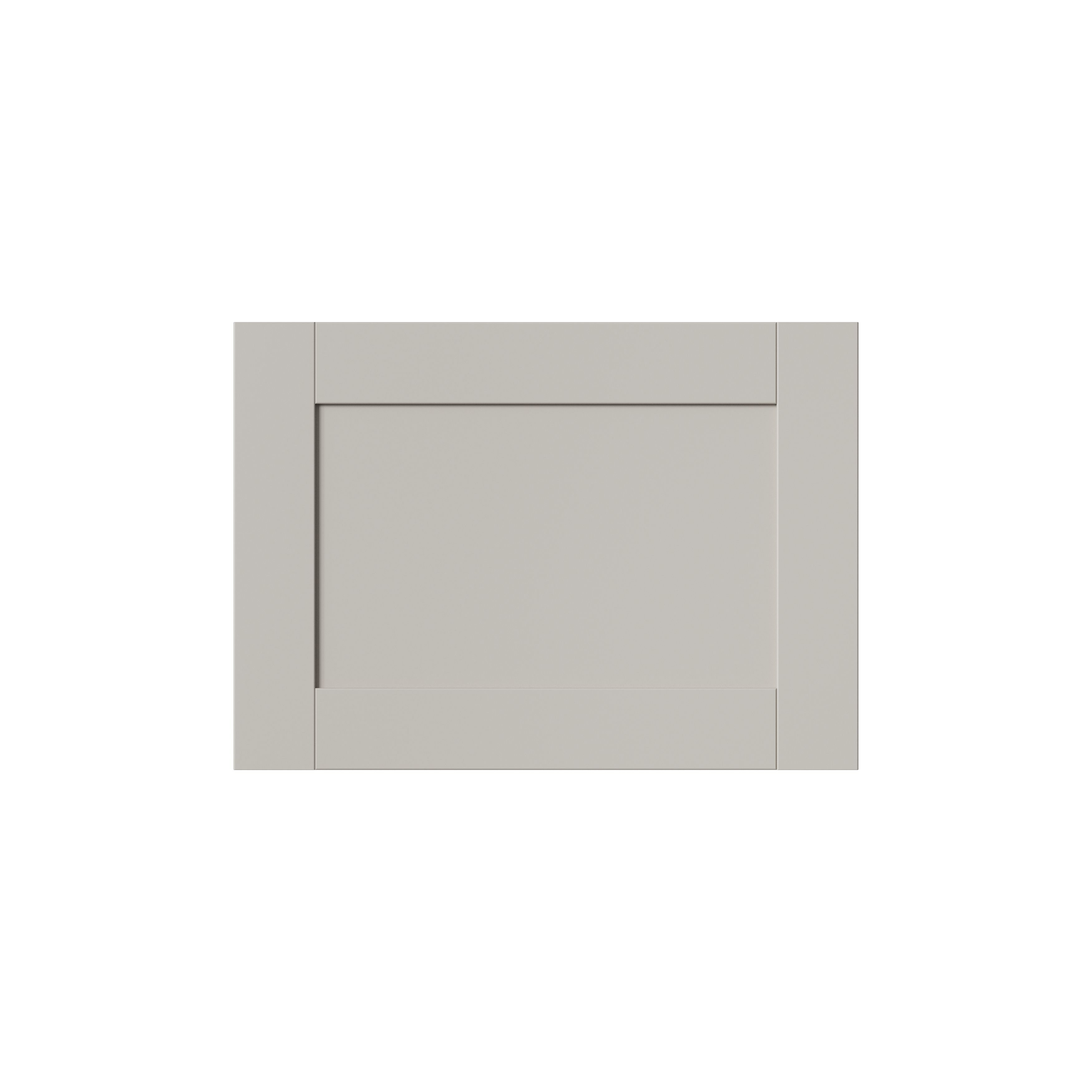 GoodHome Ashmead Matt pebble Drawer front, bridging & bi-fold door ...