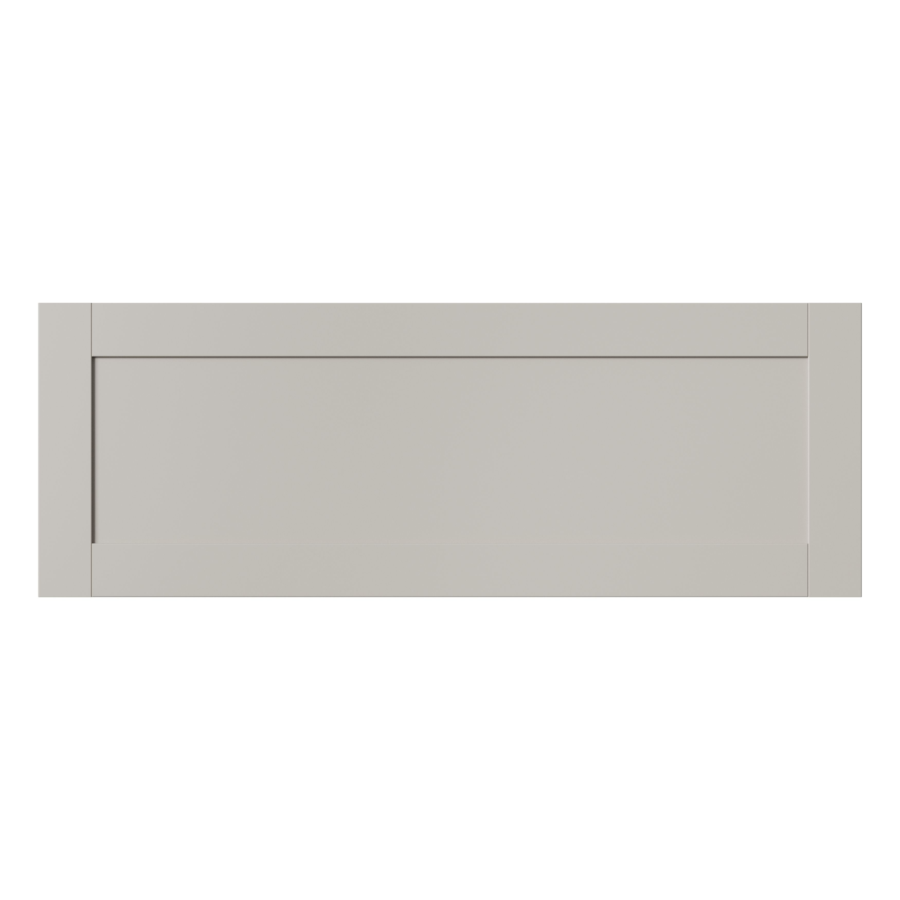 GoodHome Ashmead Matt pebble Drawer front, bridging & bi-fold door ...