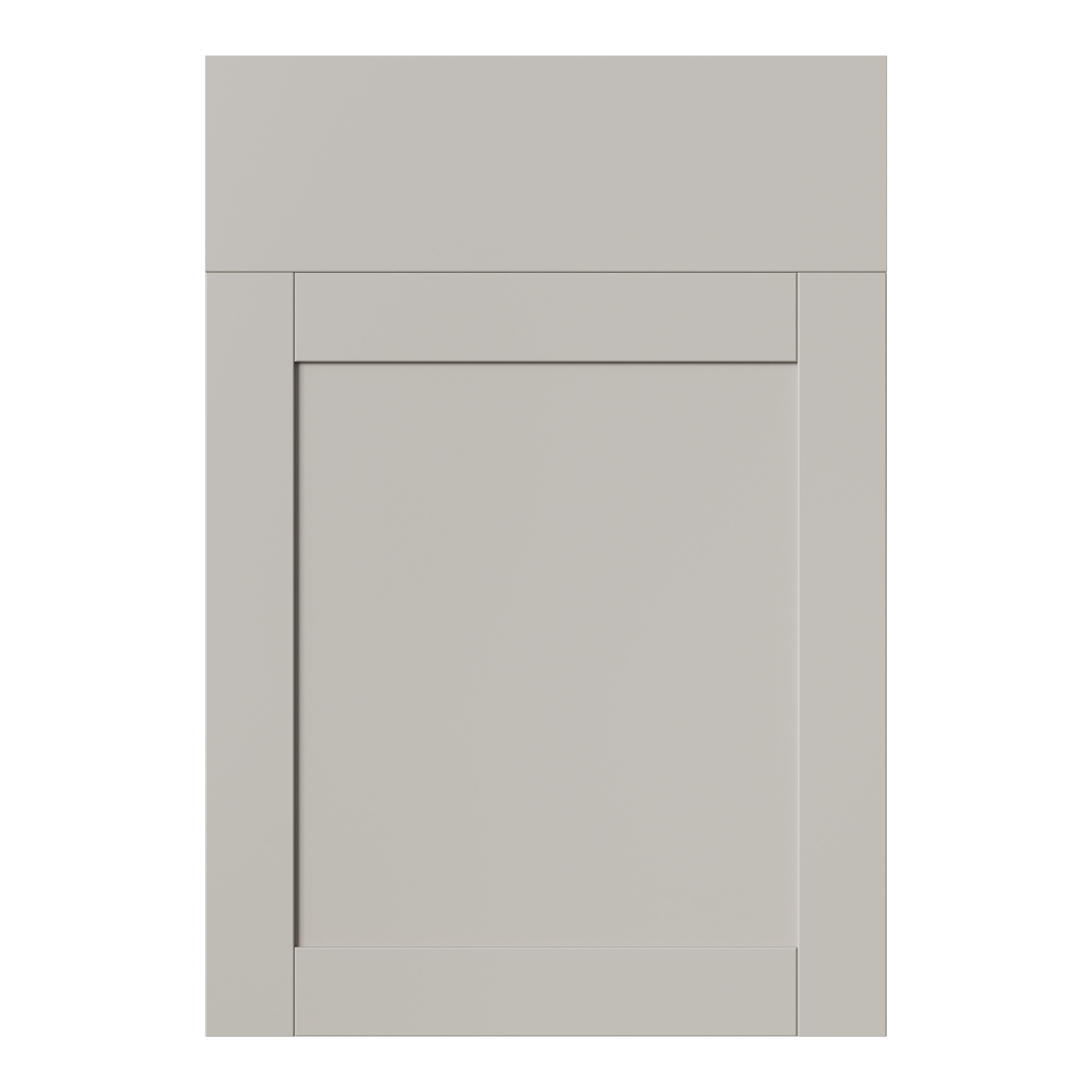 GoodHome Ashmead Matt pebble Shaker Drawerline Cabinet door (W)500mm (H ...