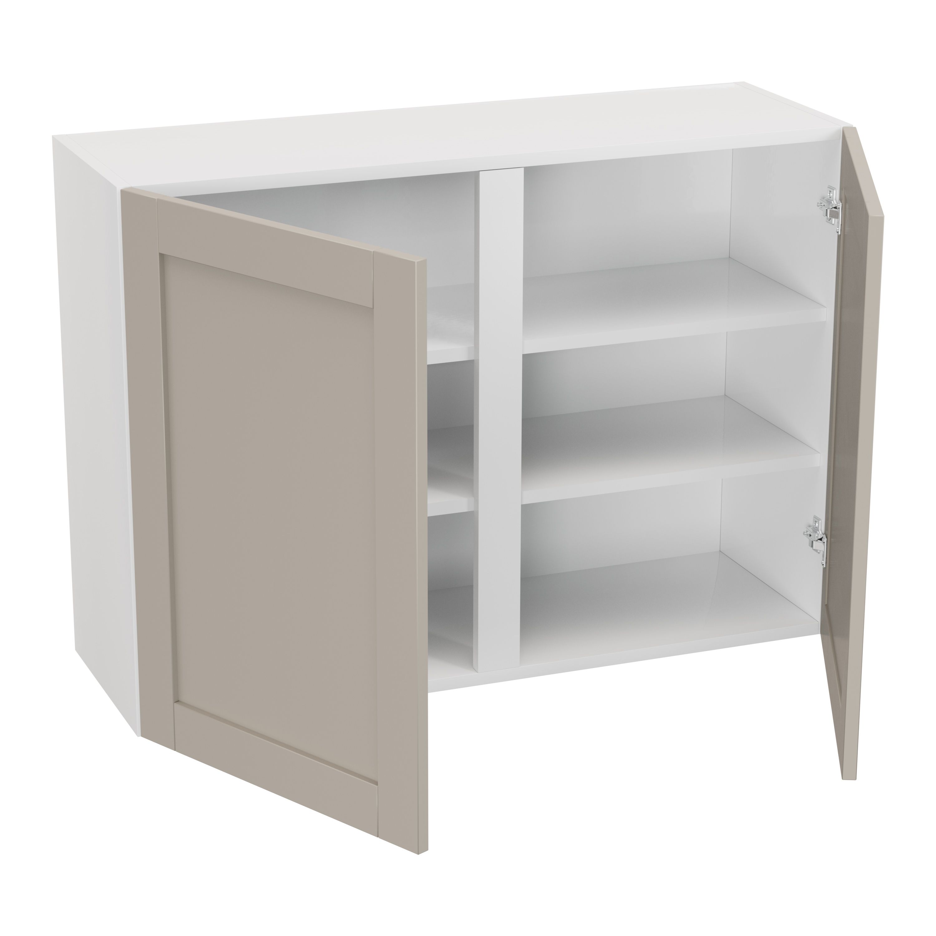 GoodHome Ashmead Matt pebble Wall Kitchen cabinet (W) 1000mm (H)720mm