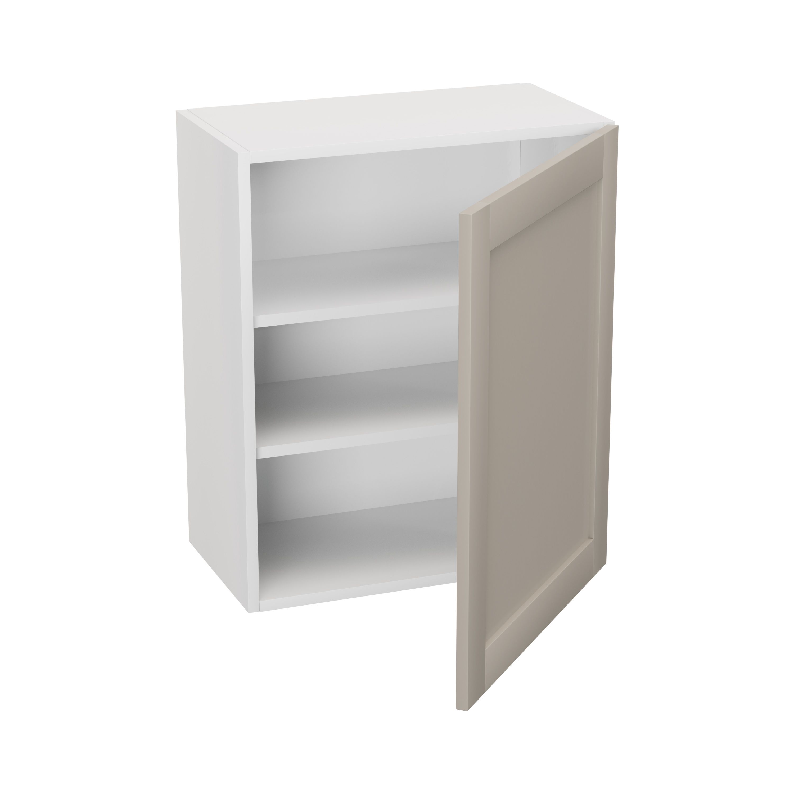 GoodHome Ashmead Matt pebble Wall Kitchen cabinet (W) 600mm (H)720mm