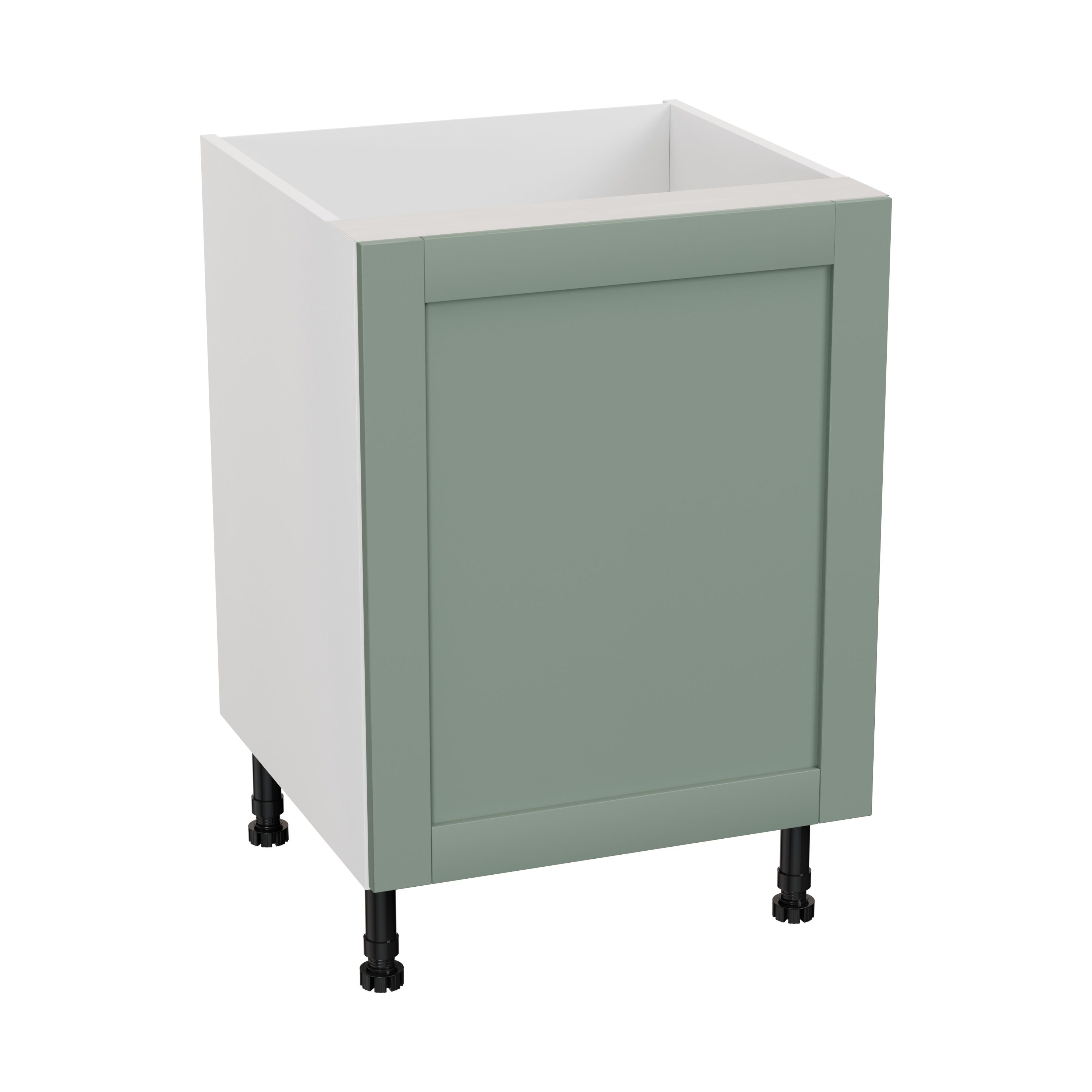 GoodHome Ashmead Matt reed green Base Kitchen cabinet (W) 600mm (H)720mm