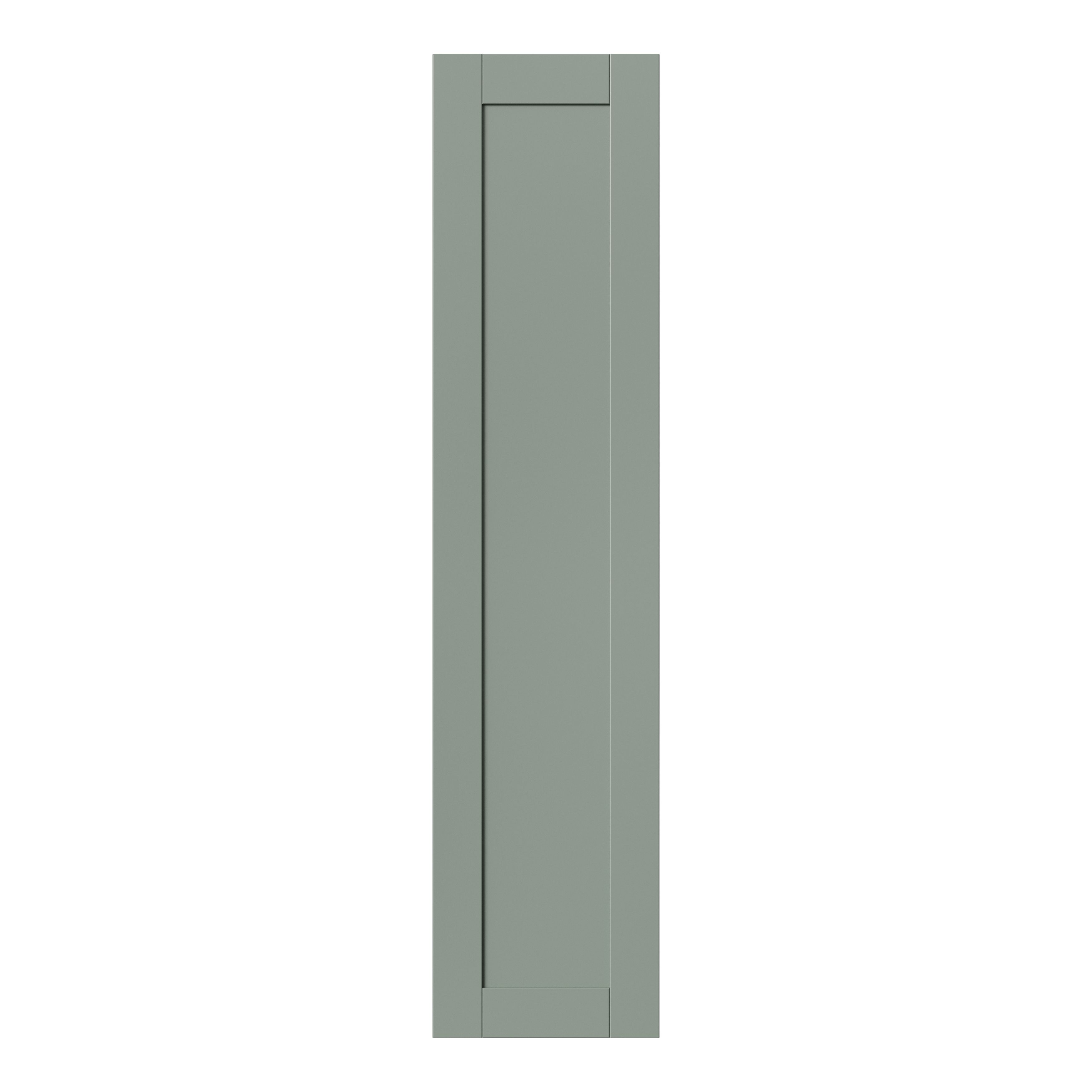 GoodHome Ashmead Matt reed green Larder Cabinet door (W)300mm (H)1287mm ...