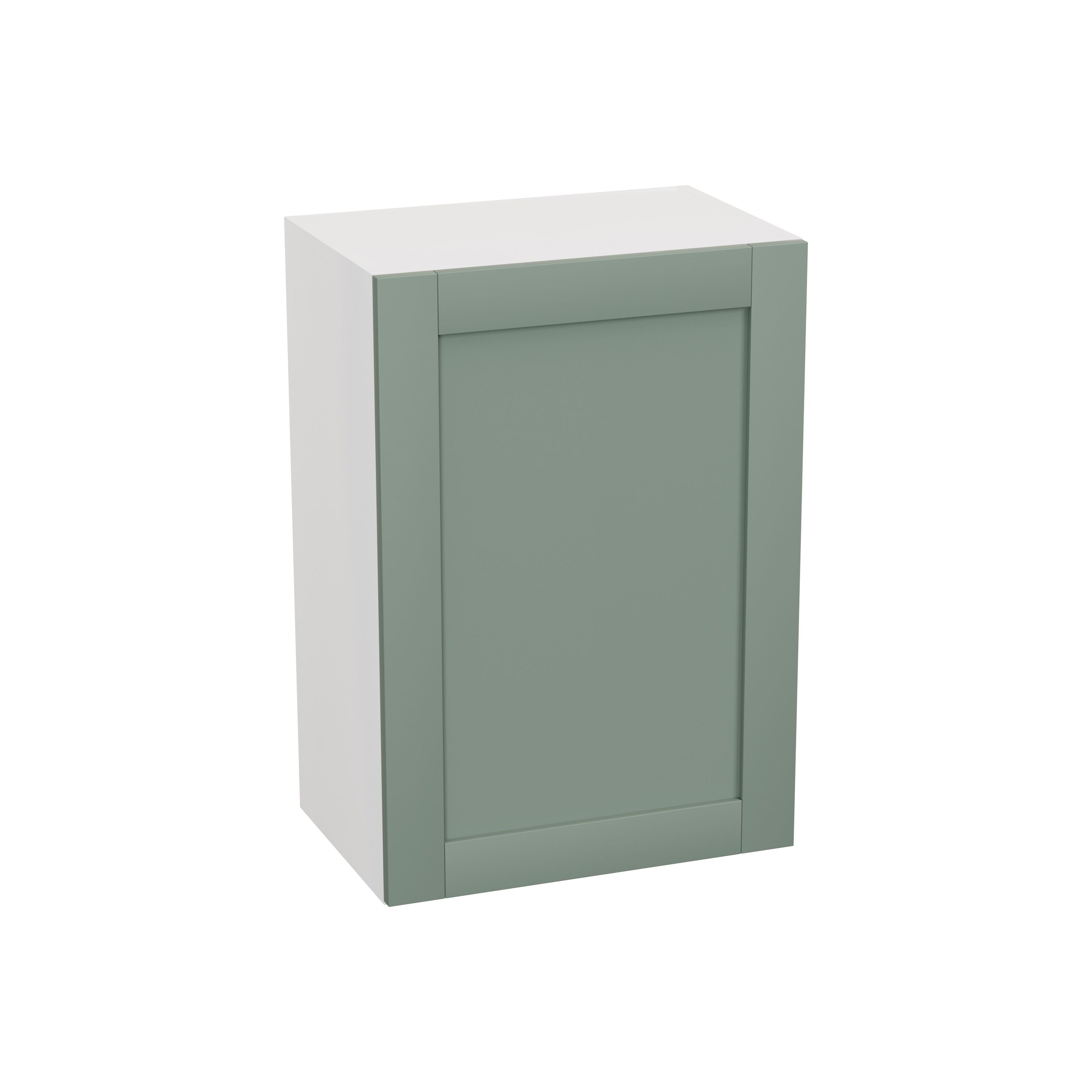 GoodHome Ashmead Matt reed green Wall Kitchen cabinet (W) 500mm (H)720mm