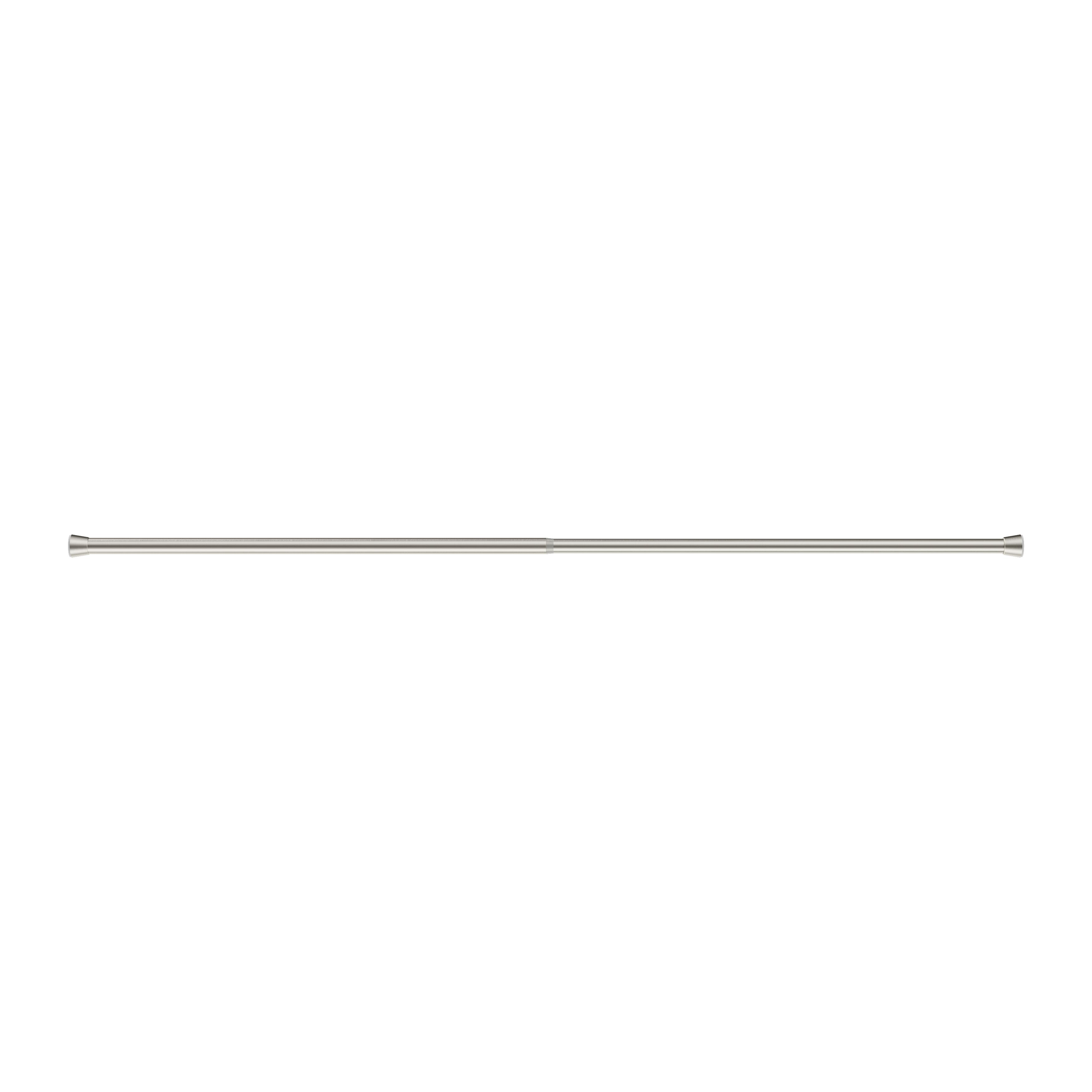 GoodHome Athens Ikaria Satin Grey Nickel effect Extendable Single ...