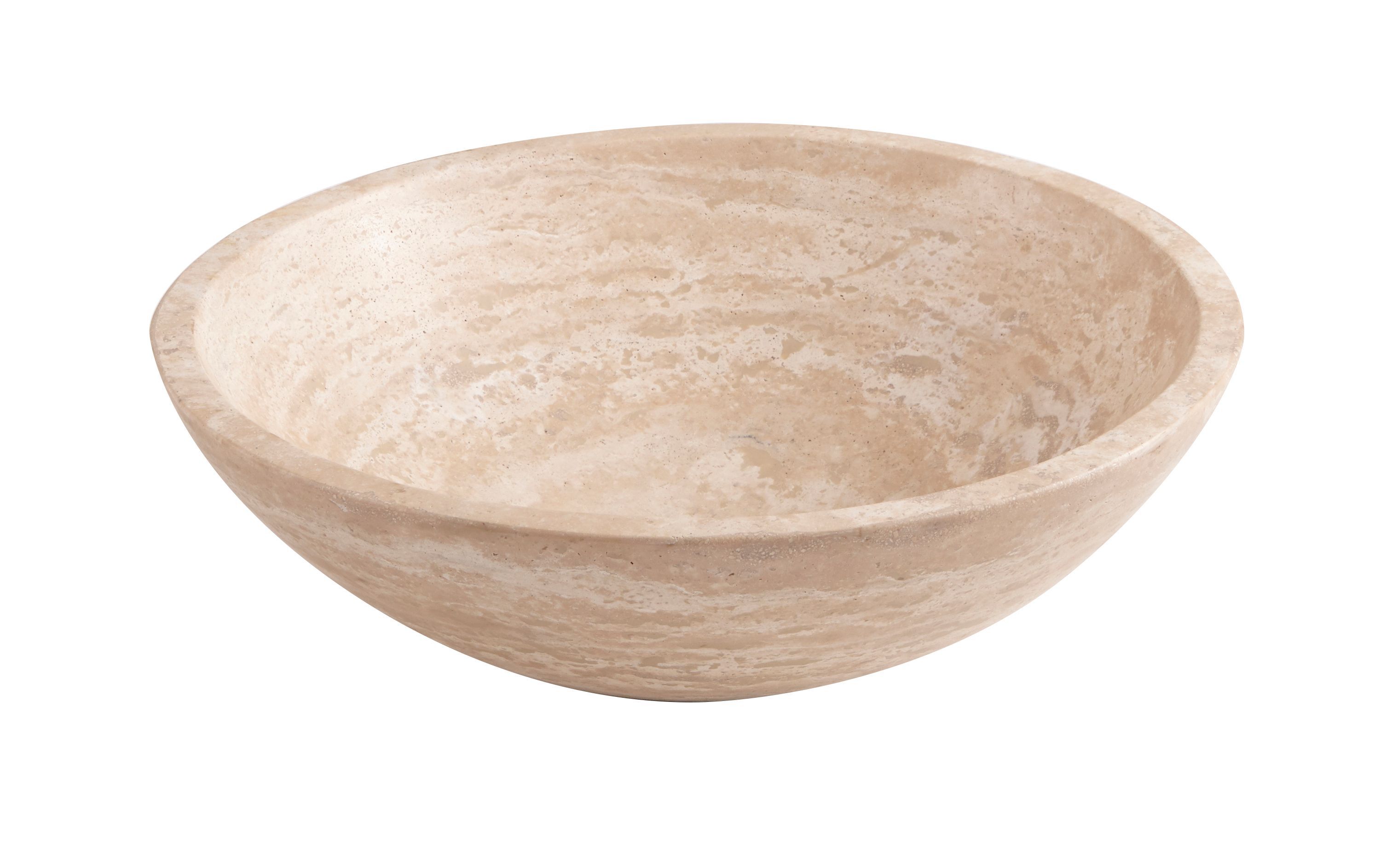 GoodHome Atigun Beige Round Counter top Basin