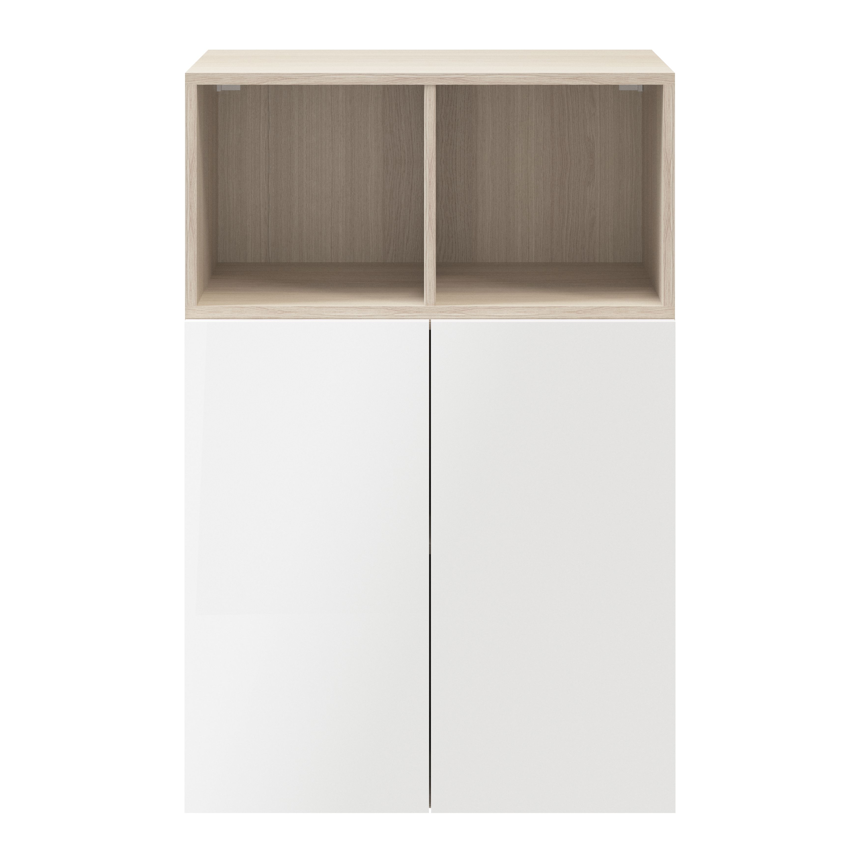 GoodHome Atomia Freestanding Oak effect Office & living storage