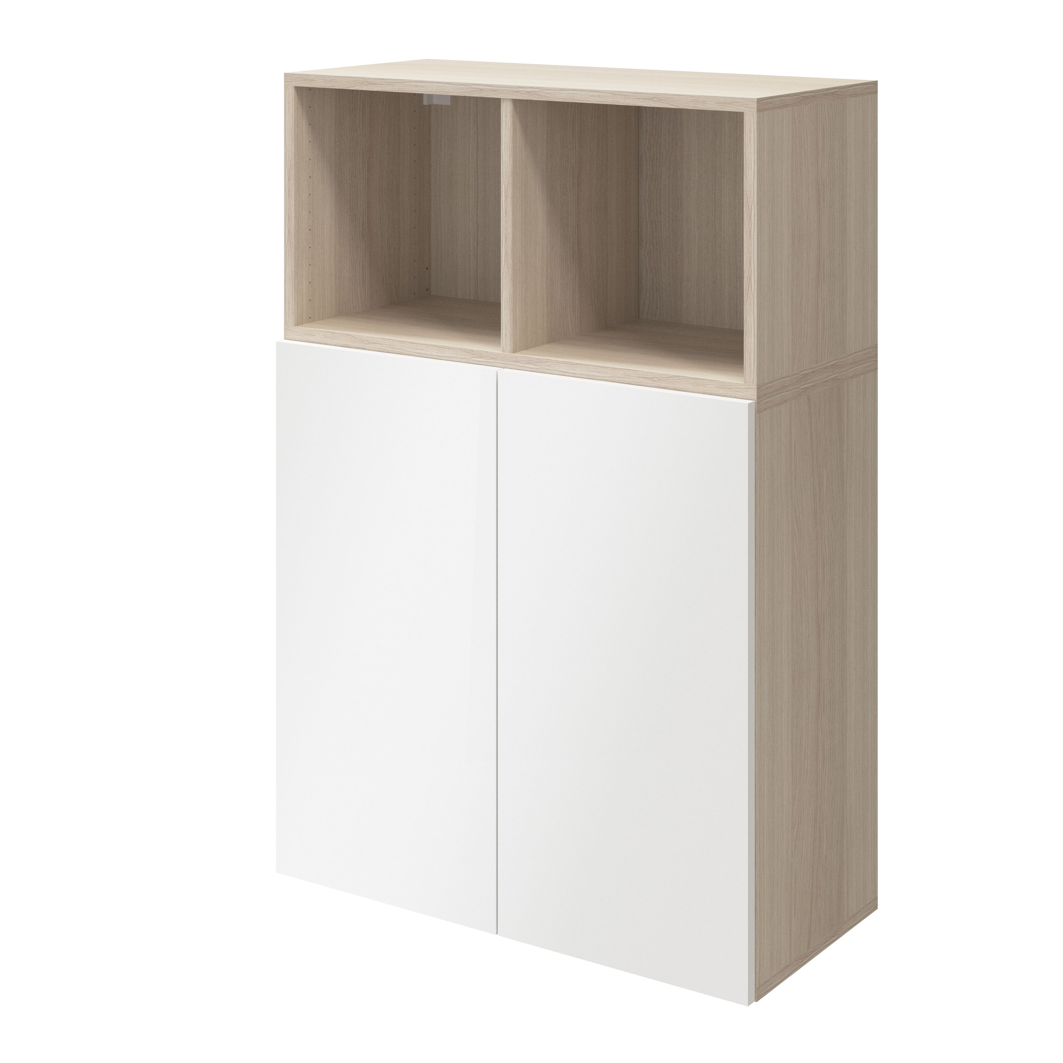 GoodHome Atomia Freestanding Oak effect Office & living storage
