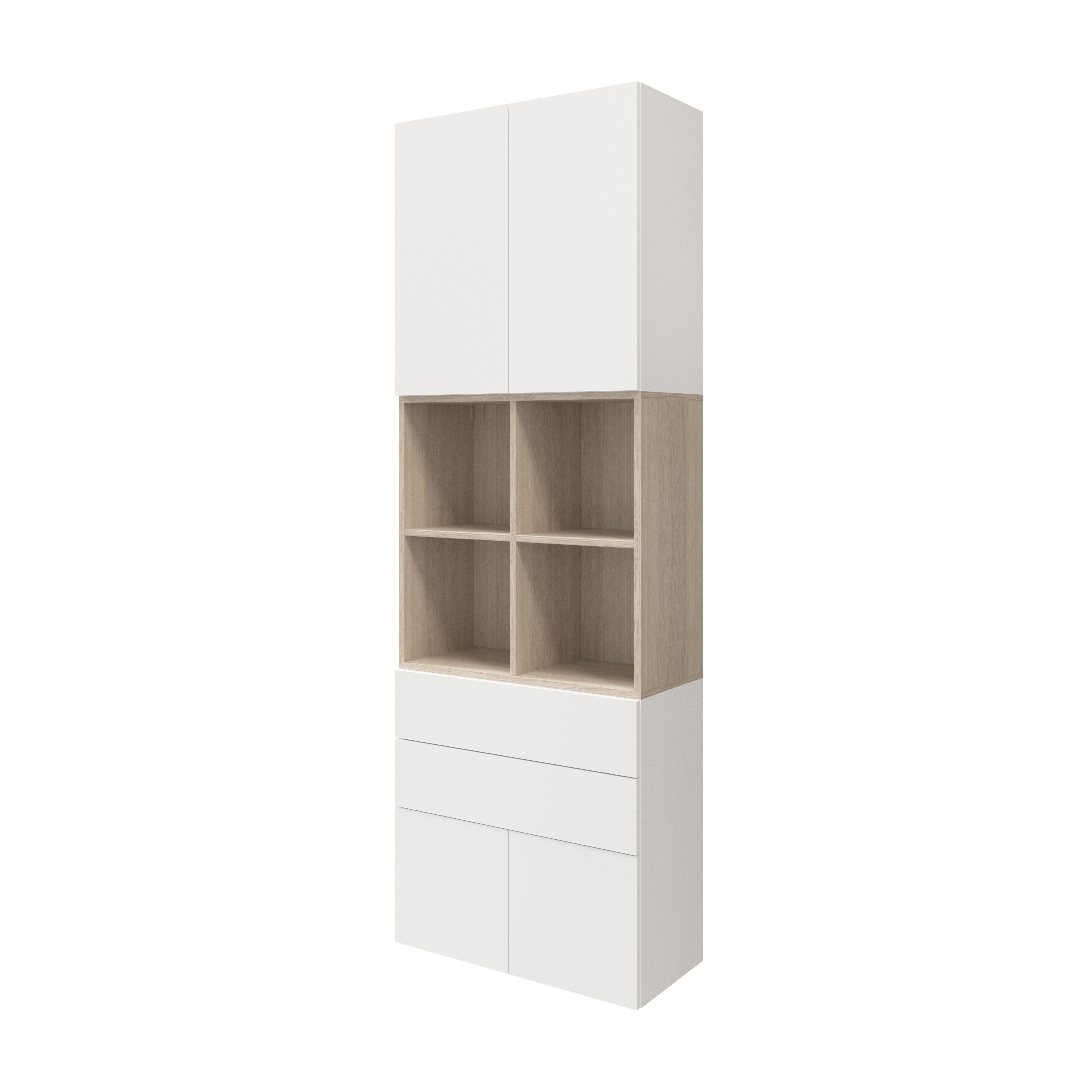 GoodHome Atomia Freestanding Oak effect Office & living storage