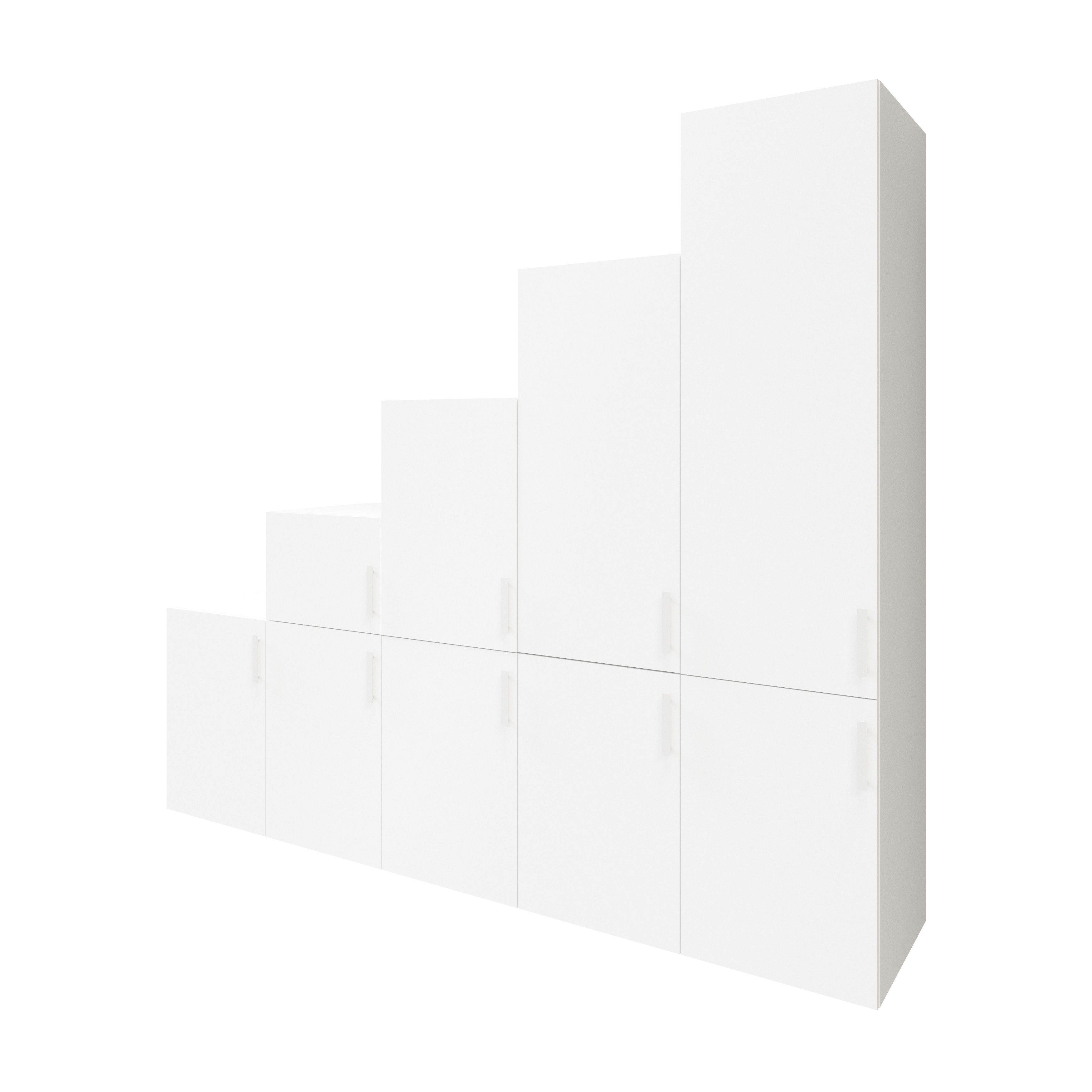 GoodHome Atomia Freestanding White Chipboard Wardrobe dressing unit (H ...