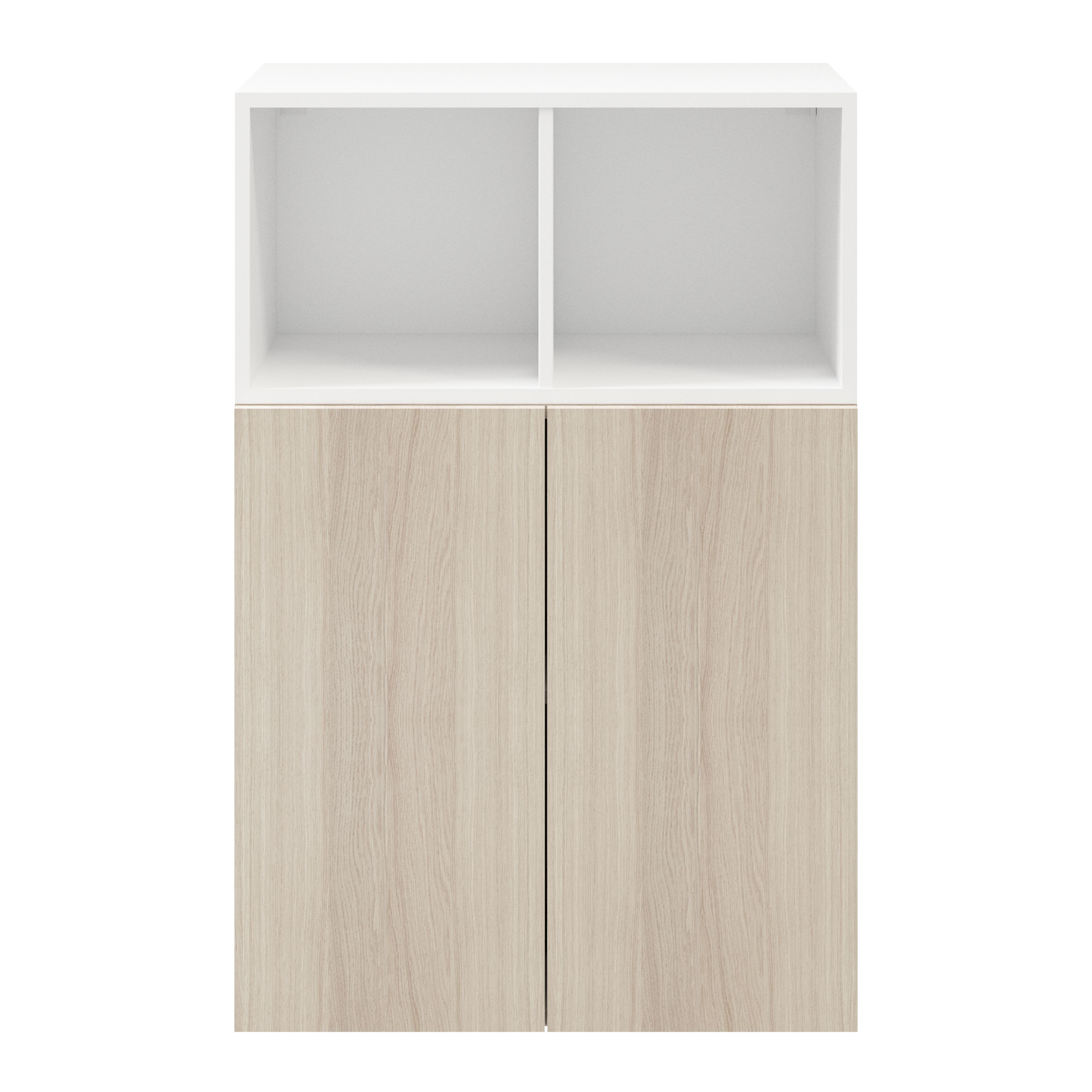 GoodHome Atomia Freestanding White oak effect Office & living storage