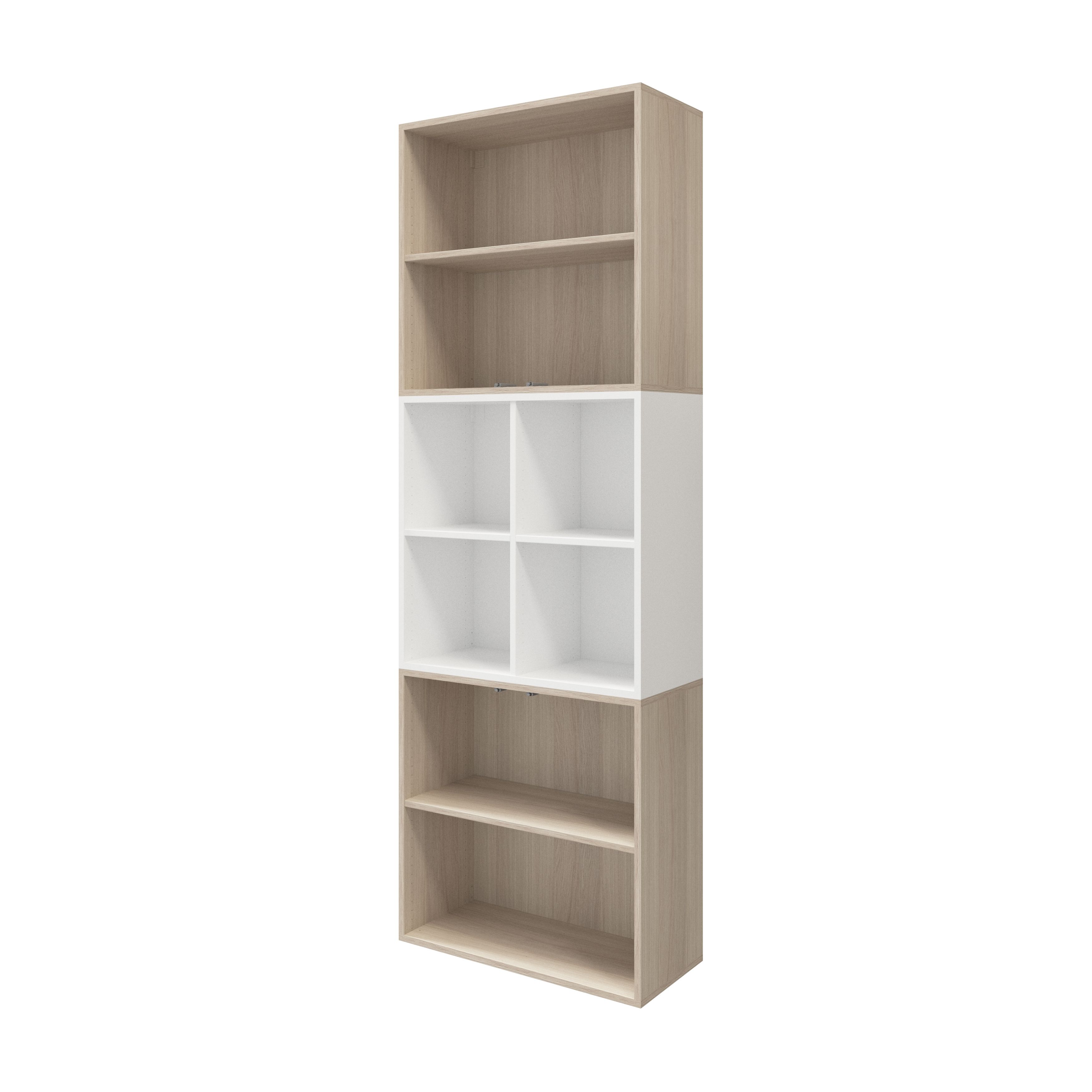 GoodHome Atomia Freestanding White oak effect Office & living storage
