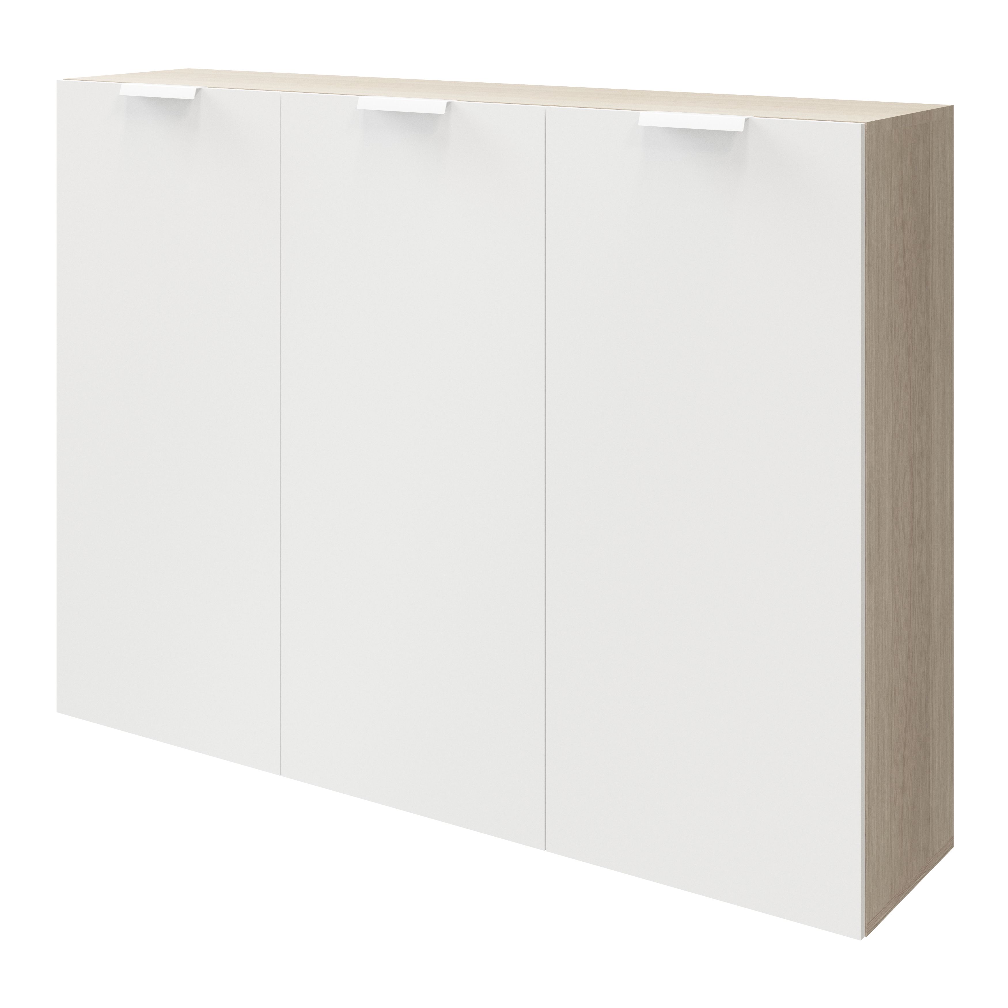 GoodHome Atomia Freestanding White oak effect Office & living storage