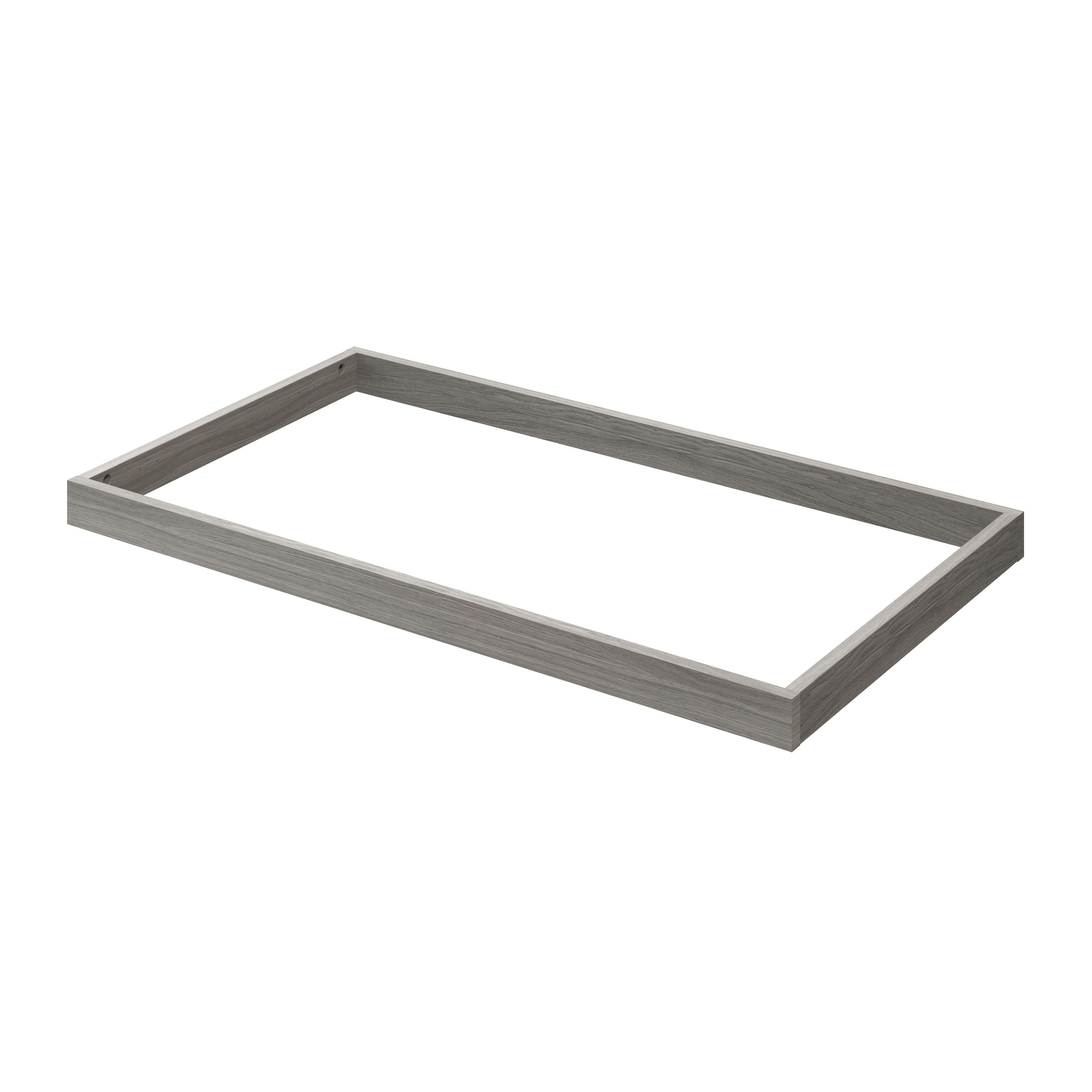 GoodHome Atomia Grey oak effect Plinth (L)1000mm | DIY at B&Q