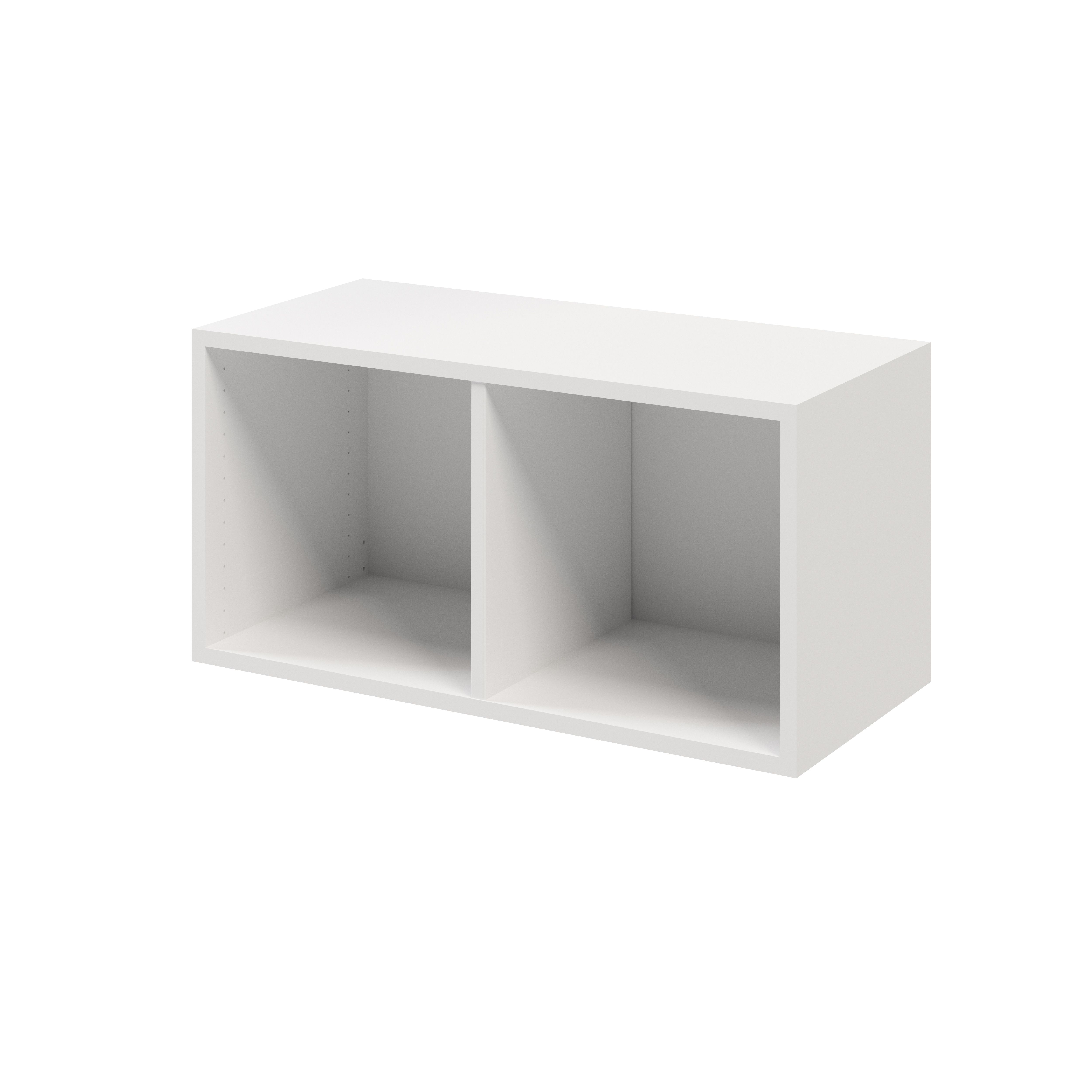 GoodHome Atomia Matt White Modular furniture cabinet, (H)375mm (W)750mm ...