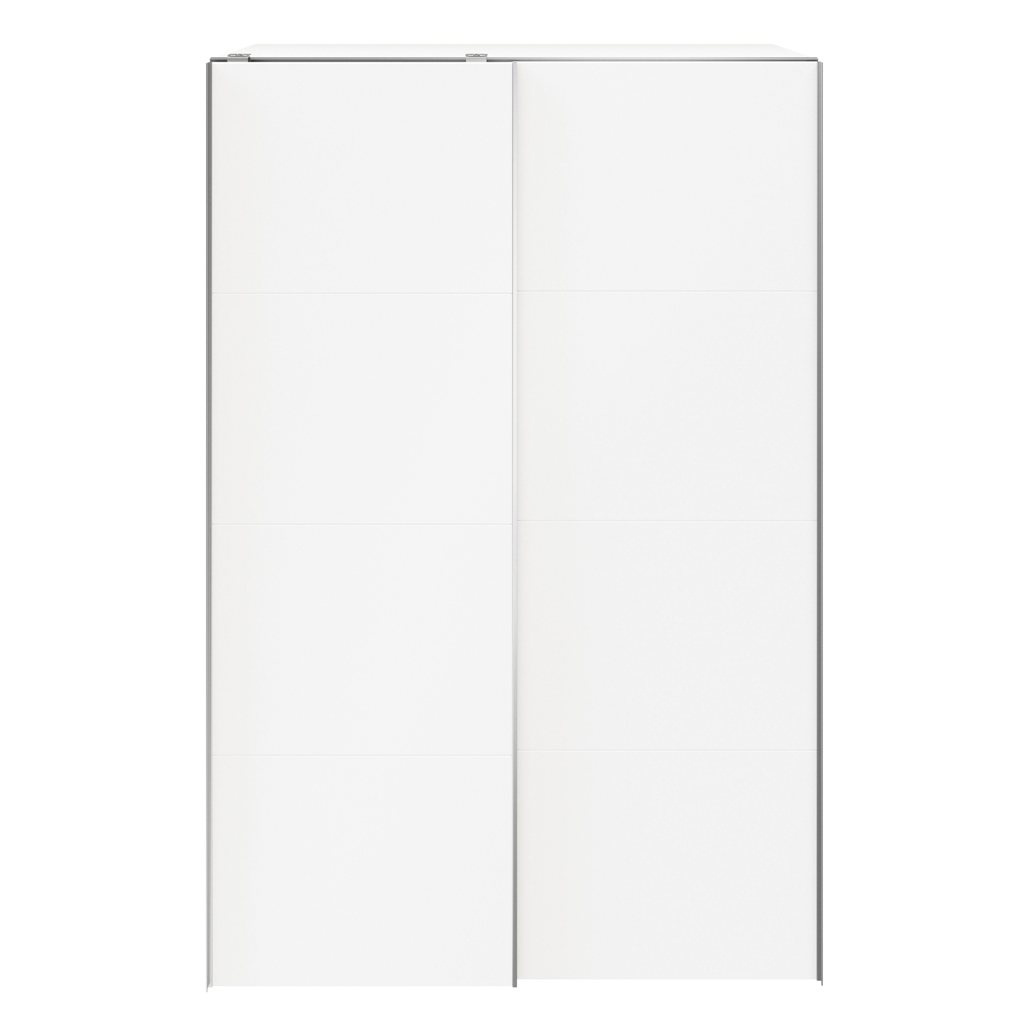 GoodHome Atomia Matt white Particle board Wardrobe (H)2250mm (W)1500mm ...